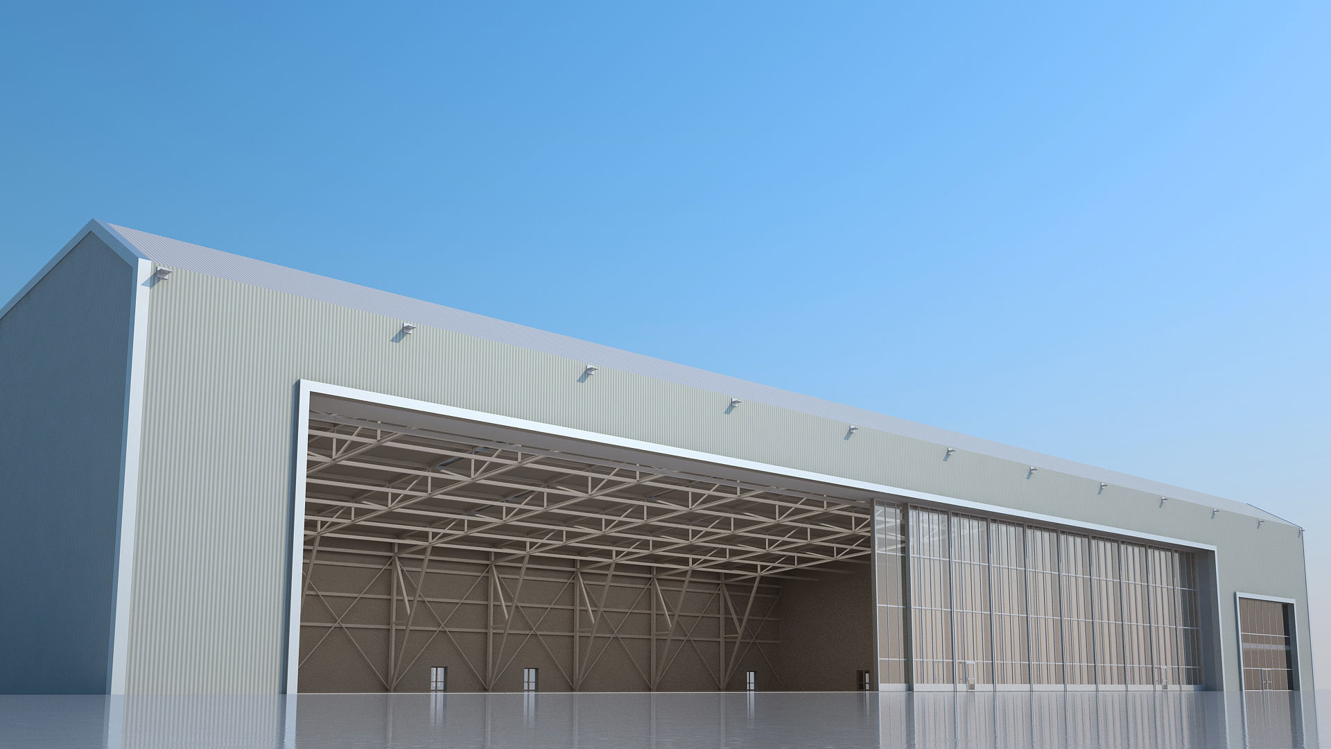 Airport Hangar 3D model | CGTrader