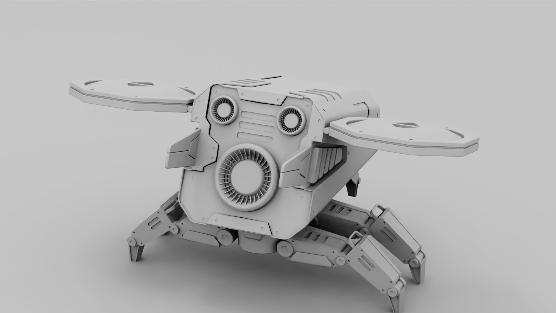 FLY BOT RIGGED 3D model rigged | CGTrader