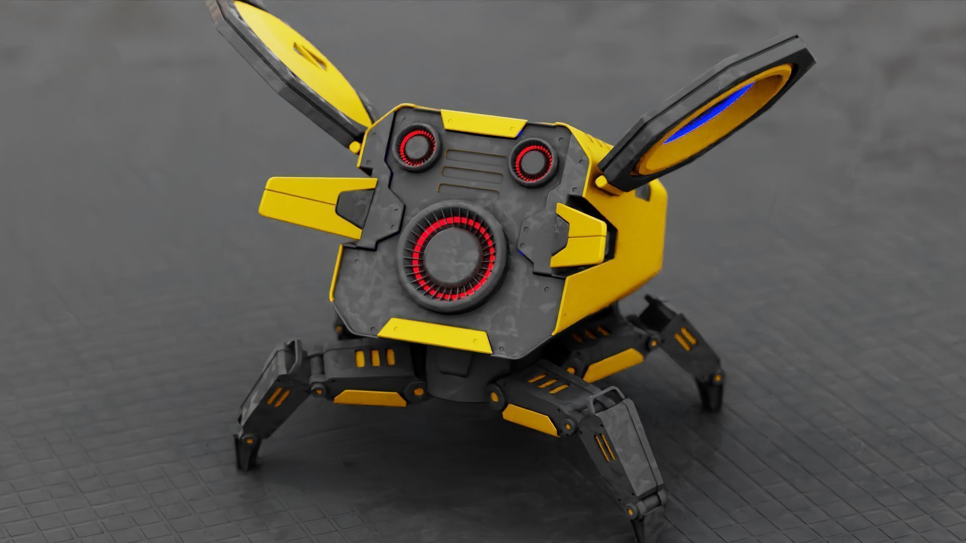 FLY BOT RIGGED 3D model rigged | CGTrader