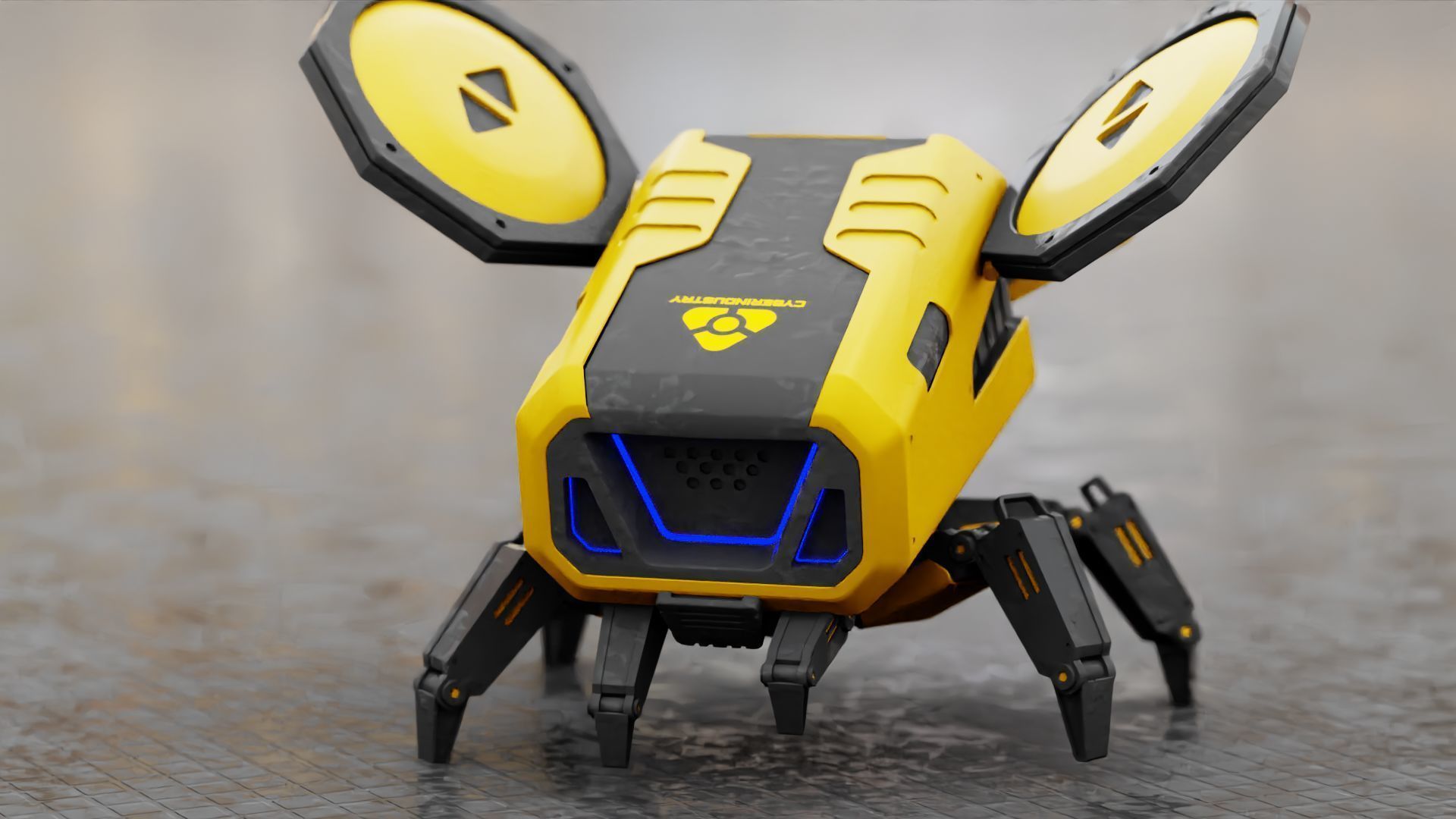 FLY BOT RIGGED 3D model rigged | CGTrader