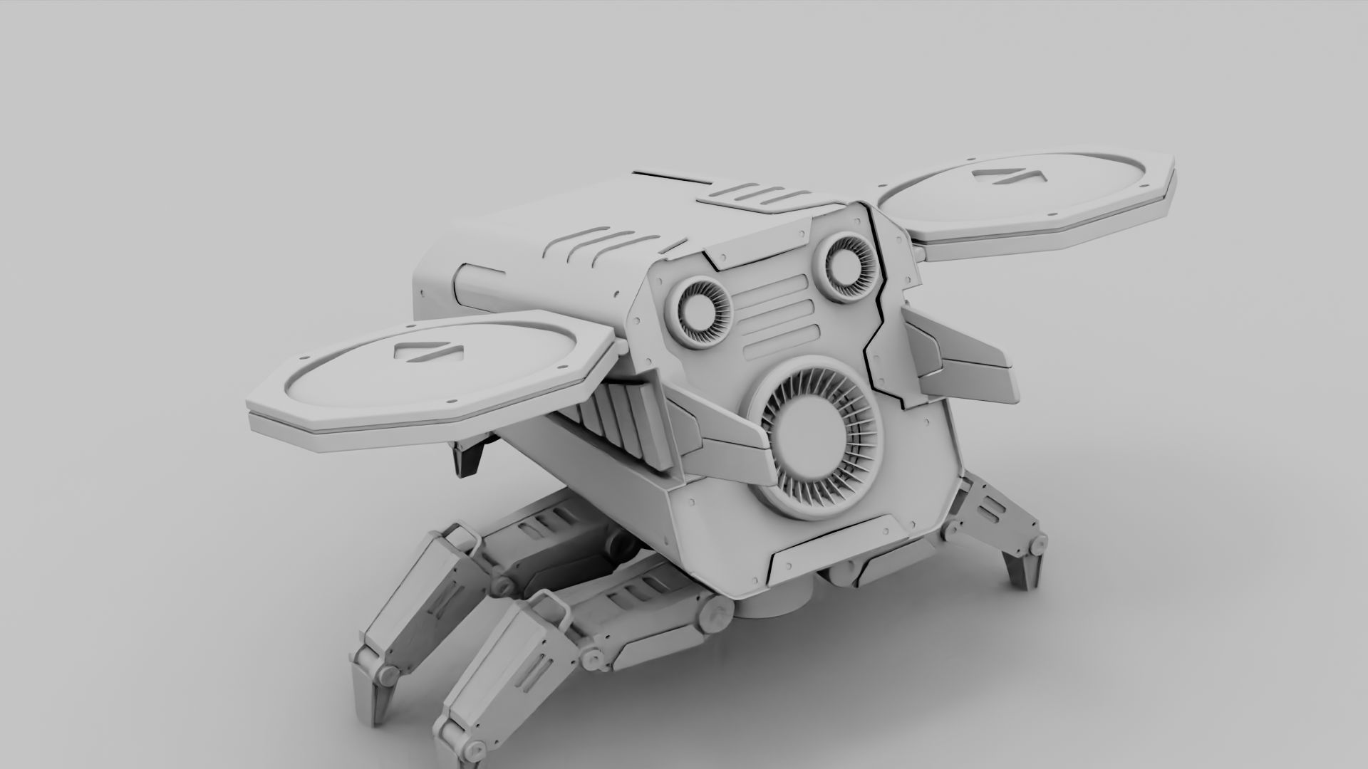 FLY BOT RIGGED 3D model rigged | CGTrader