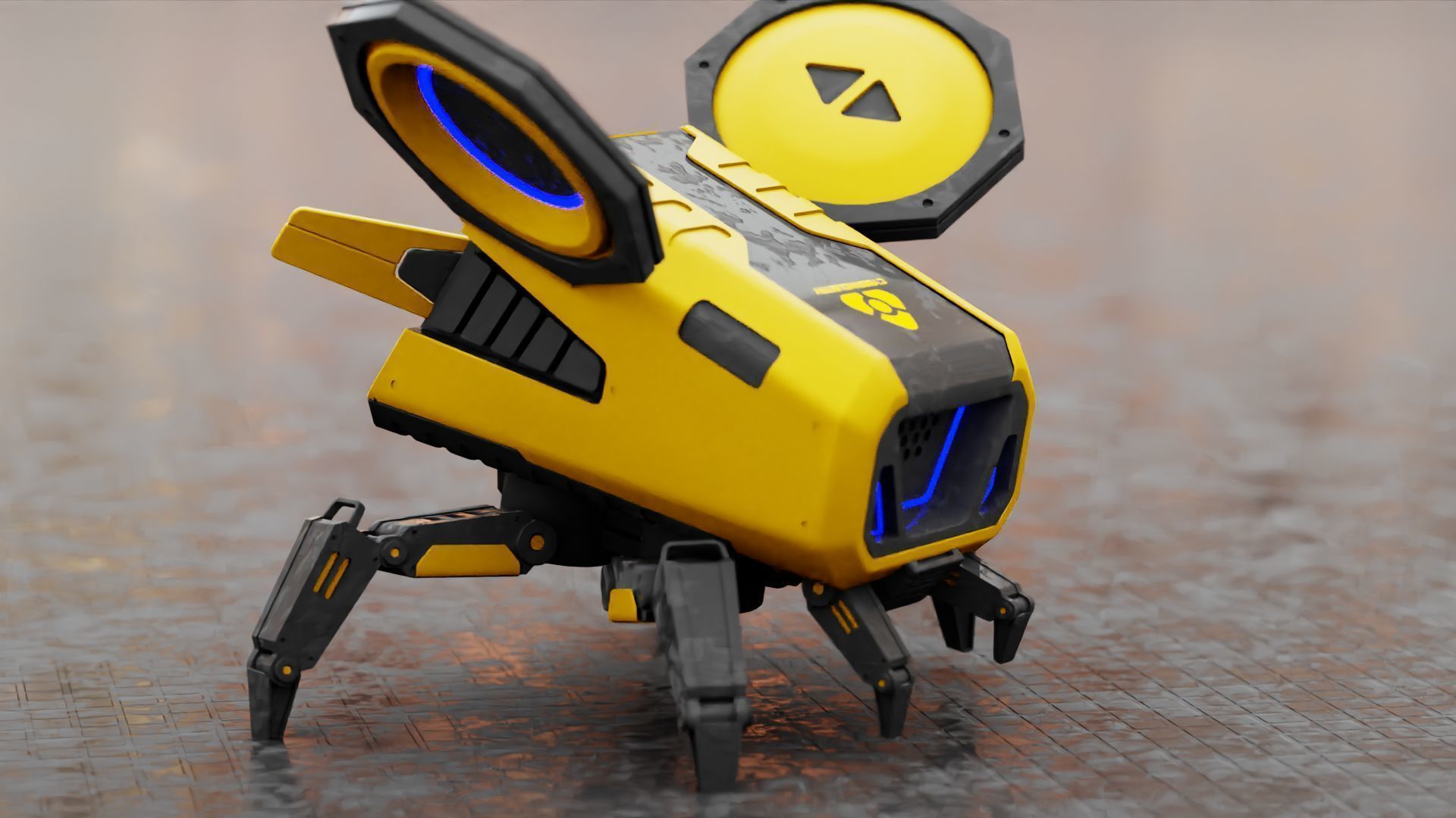 FLY BOT RIGGED 3D model rigged | CGTrader
