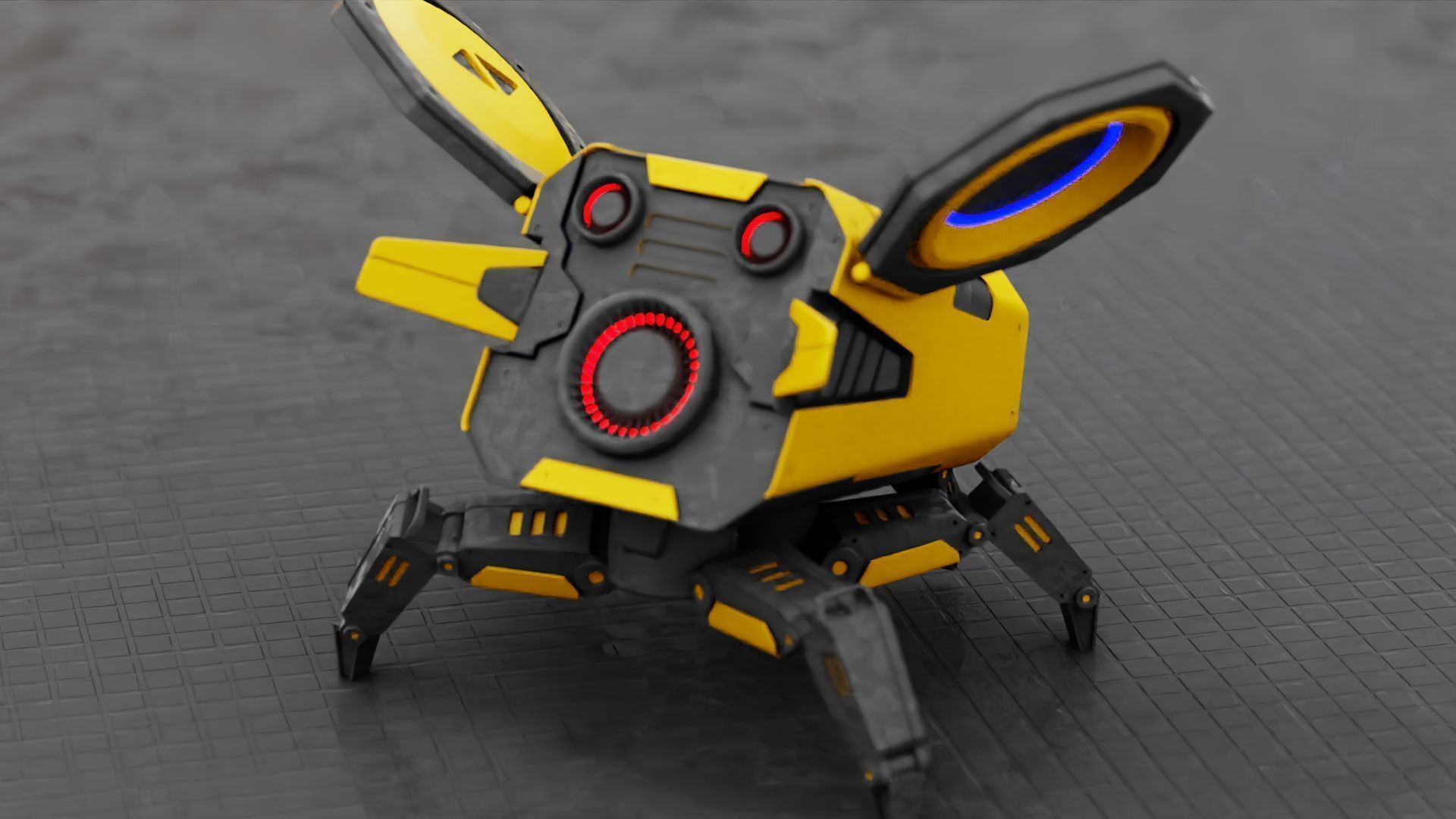 FLY BOT RIGGED 3D model rigged | CGTrader