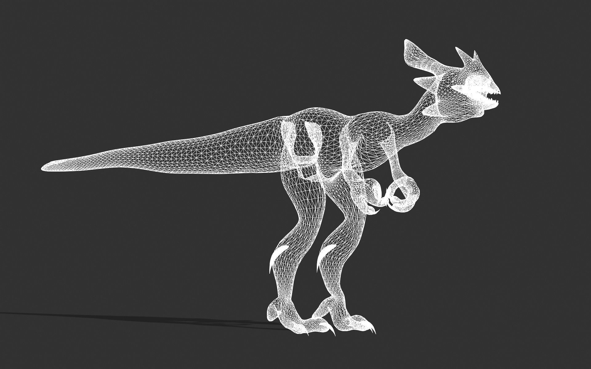 3D model Crowned Raptor Dinosaur VR / AR / low-poly | CGTrader