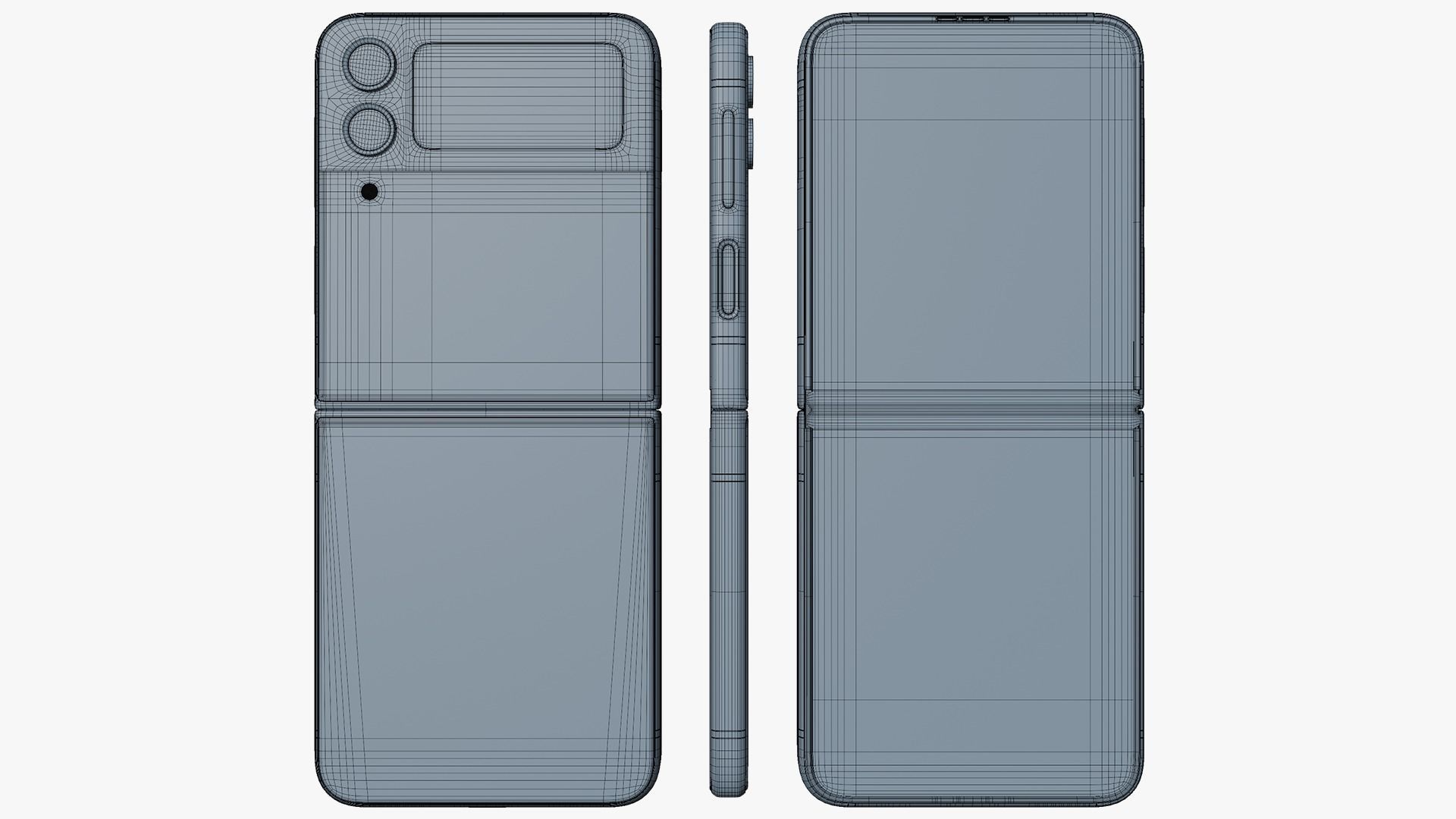 3D model Samsung Galaxy Z Flip 4 Graphite Rigged VR / AR / low-poly ...