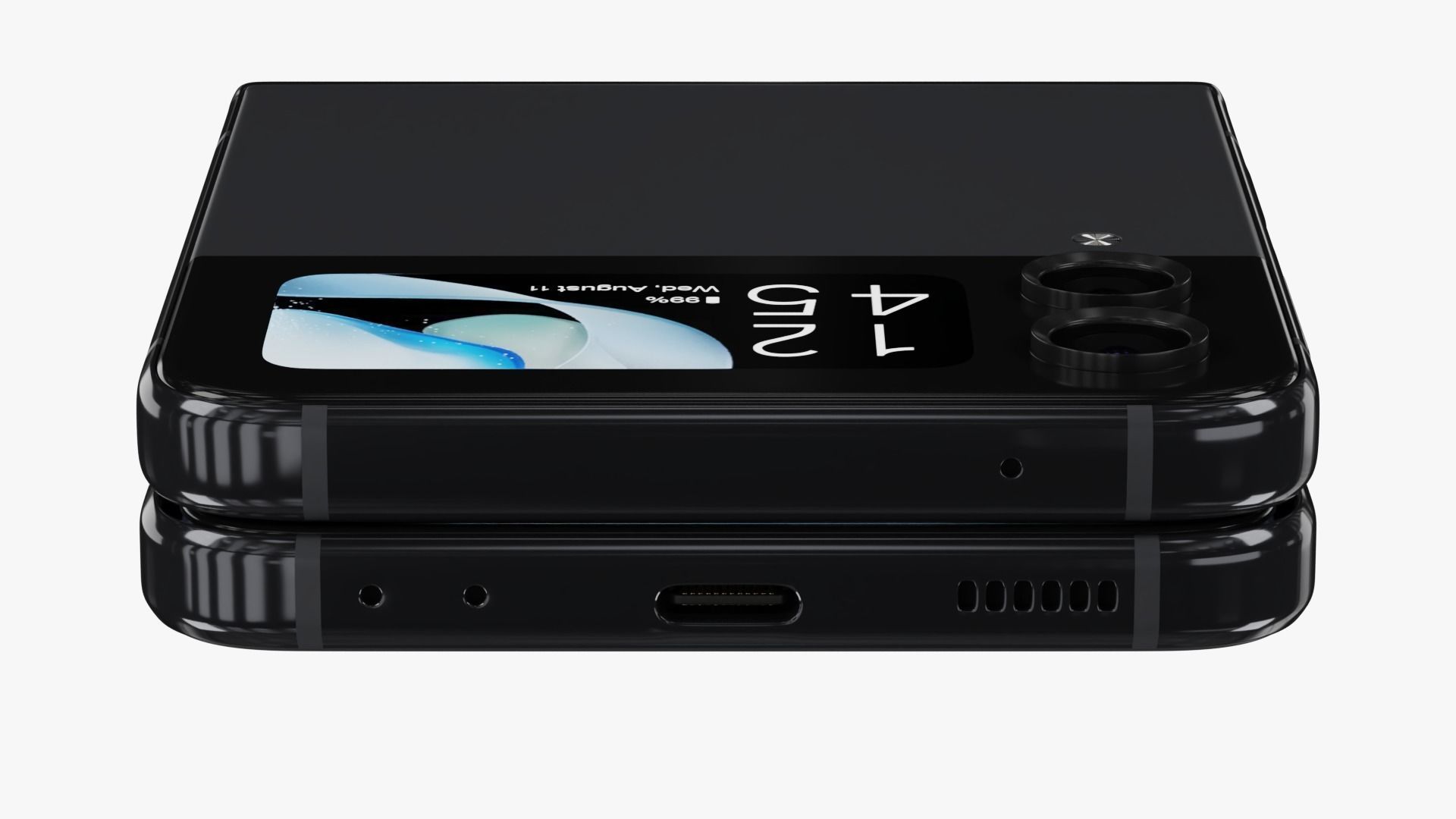 3D model Samsung Galaxy Z Flip 4 Graphite Rigged VR / AR / low-poly ...