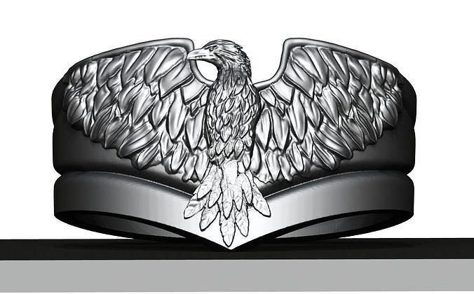WWII Eagle Ring 3D model 3D printable | CGTrader