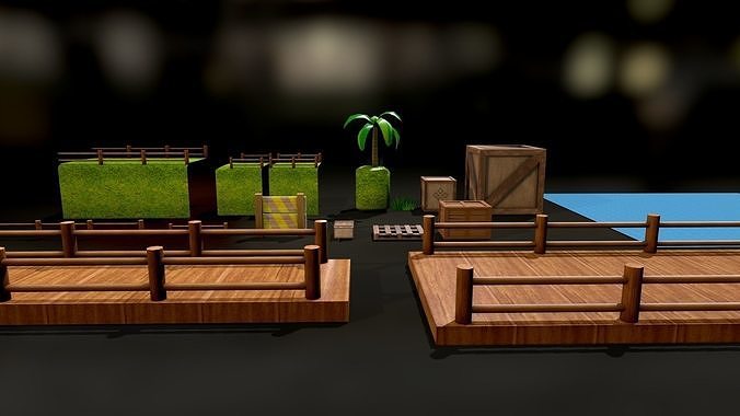 3D model Green Pack VR / AR / low-poly | CGTrader