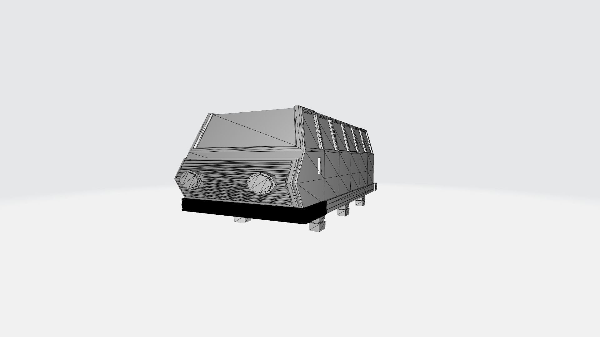 Free low poly flying future bus free VR / AR / low-poly 3D model | CGTrader