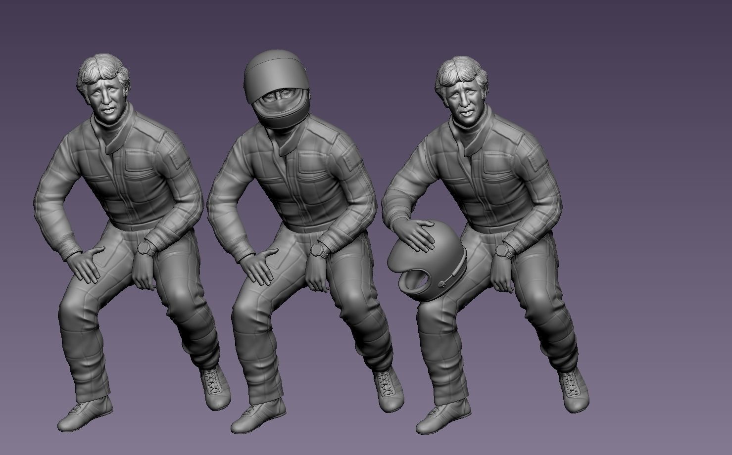 Mario Andretti Racing Driver 3D model 3D printable | CGTrader