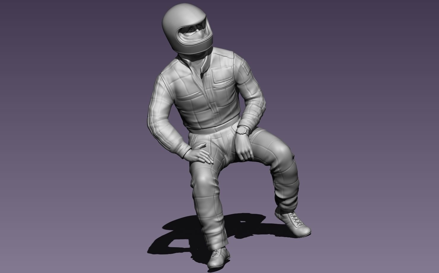 Mario Andretti Racing Driver 3D model 3D printable | CGTrader