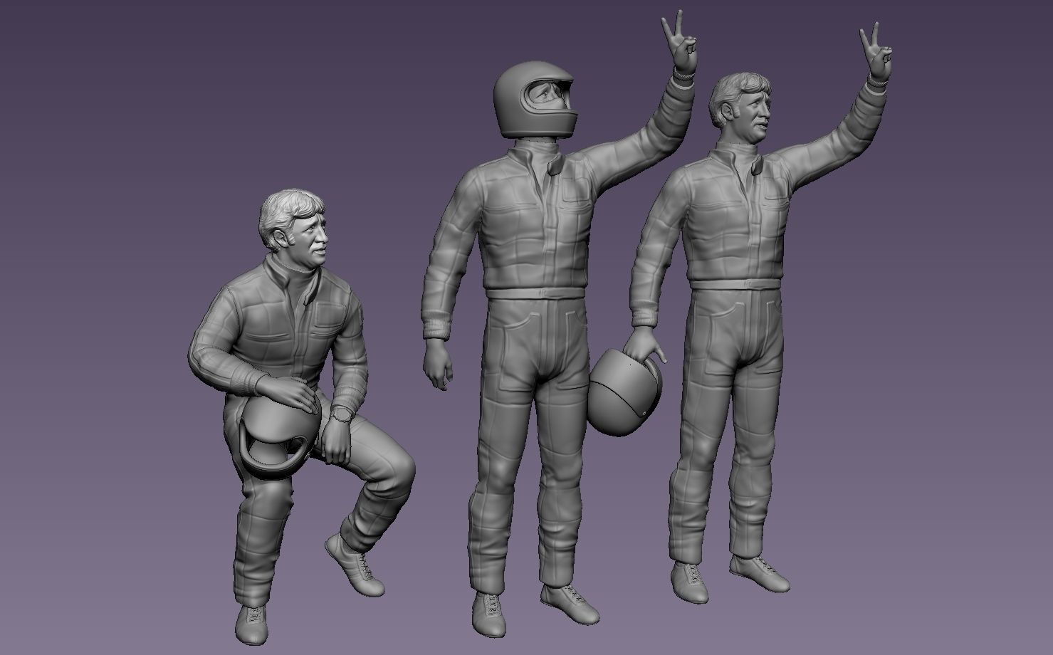 Mario Andretti Racing Driver 3D model 3D printable | CGTrader