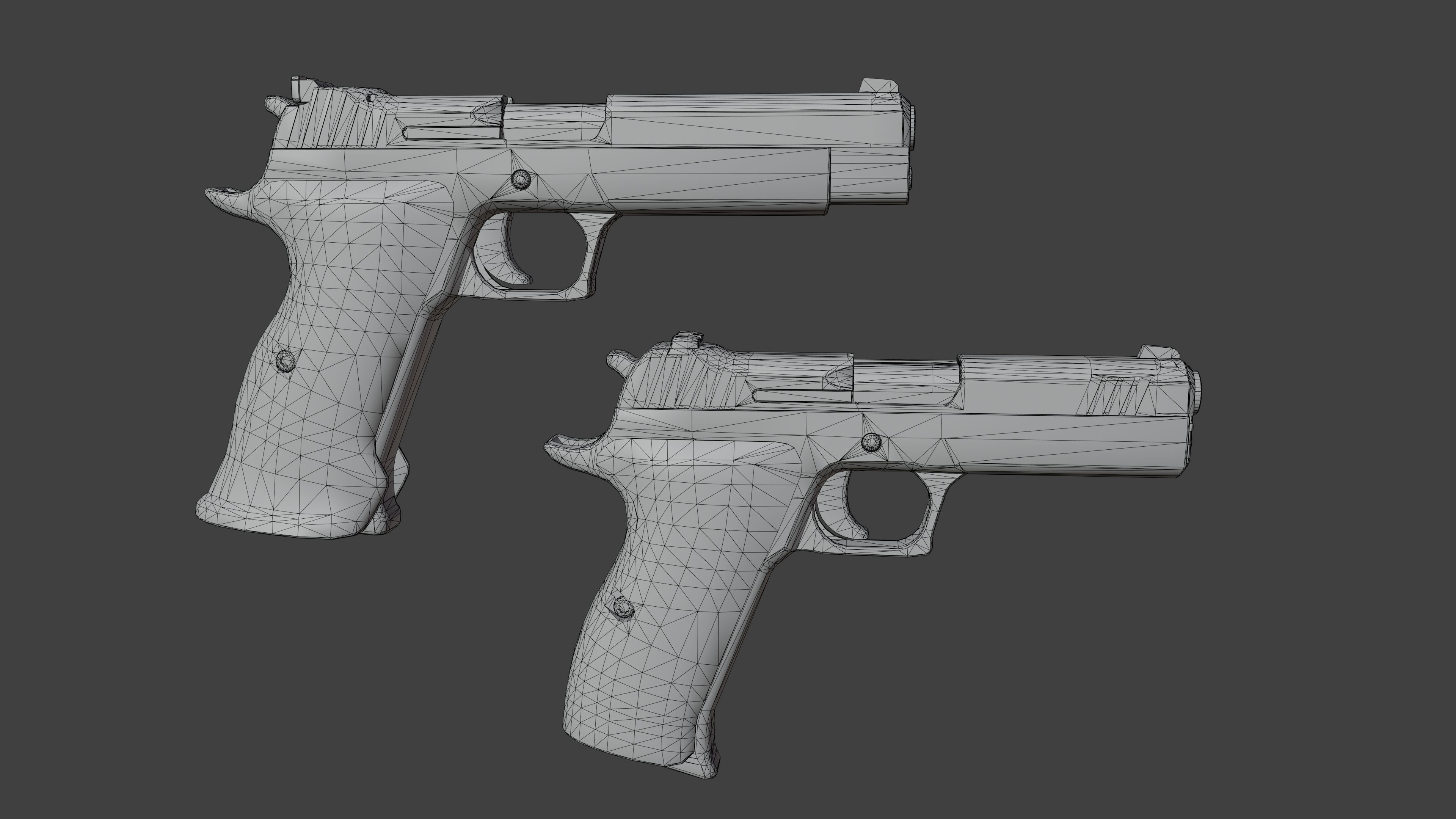 3D model Sig P210 Carry and Target VR / AR / low-poly | CGTrader