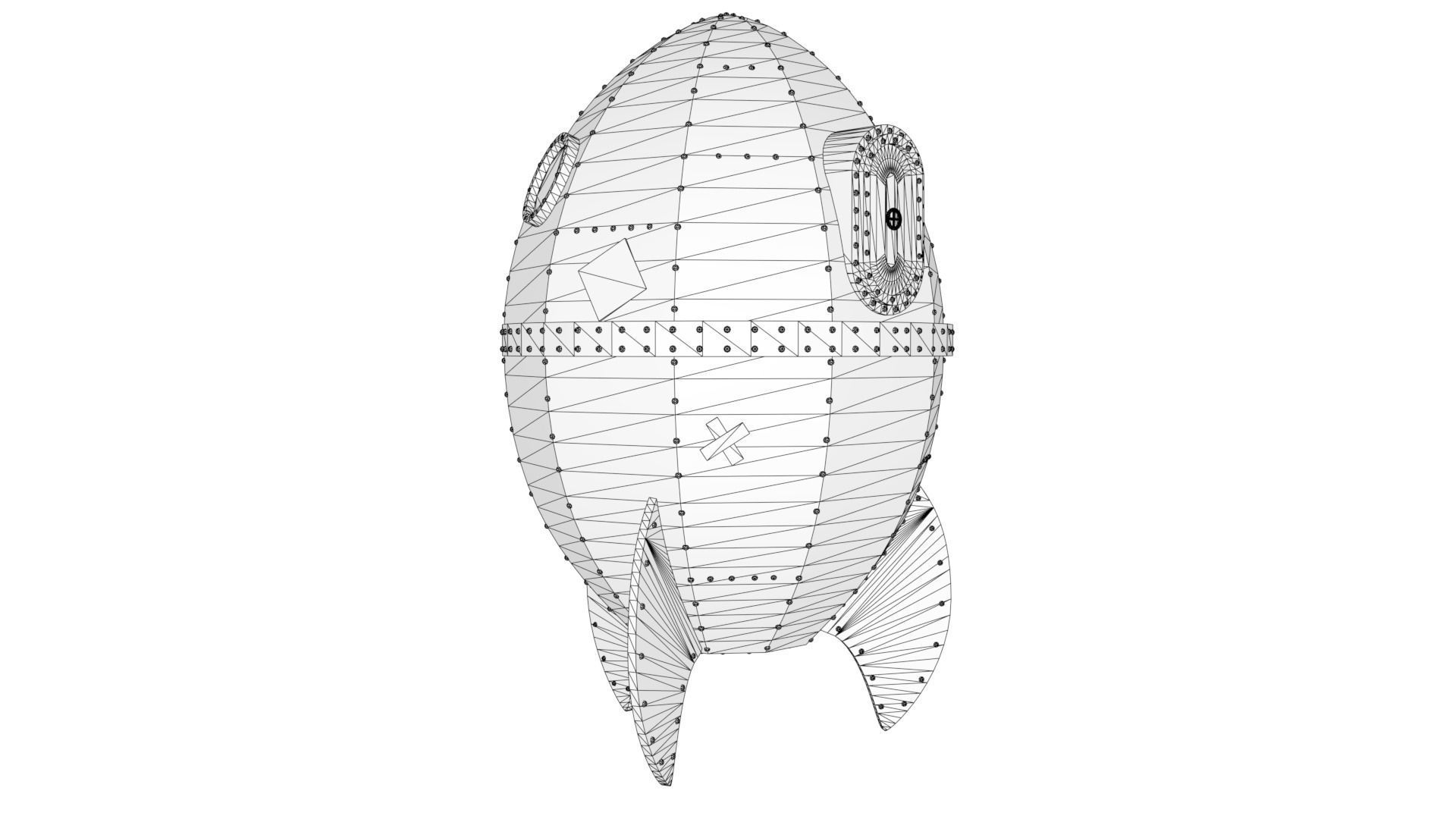 Moon Rocket - Wallace and Gromit 3D model | CGTrader