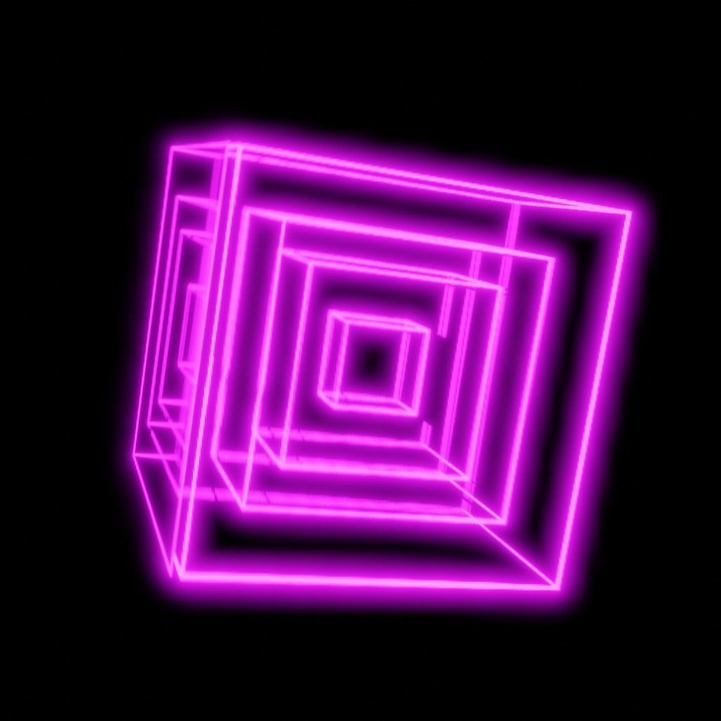 3D model Lighting wireframe Cube animated VR / AR / low-poly | CGTrader