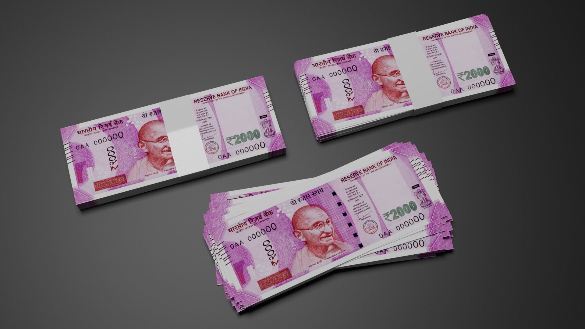 3D model Indian Rupees Note VR / AR / low-poly | CGTrader