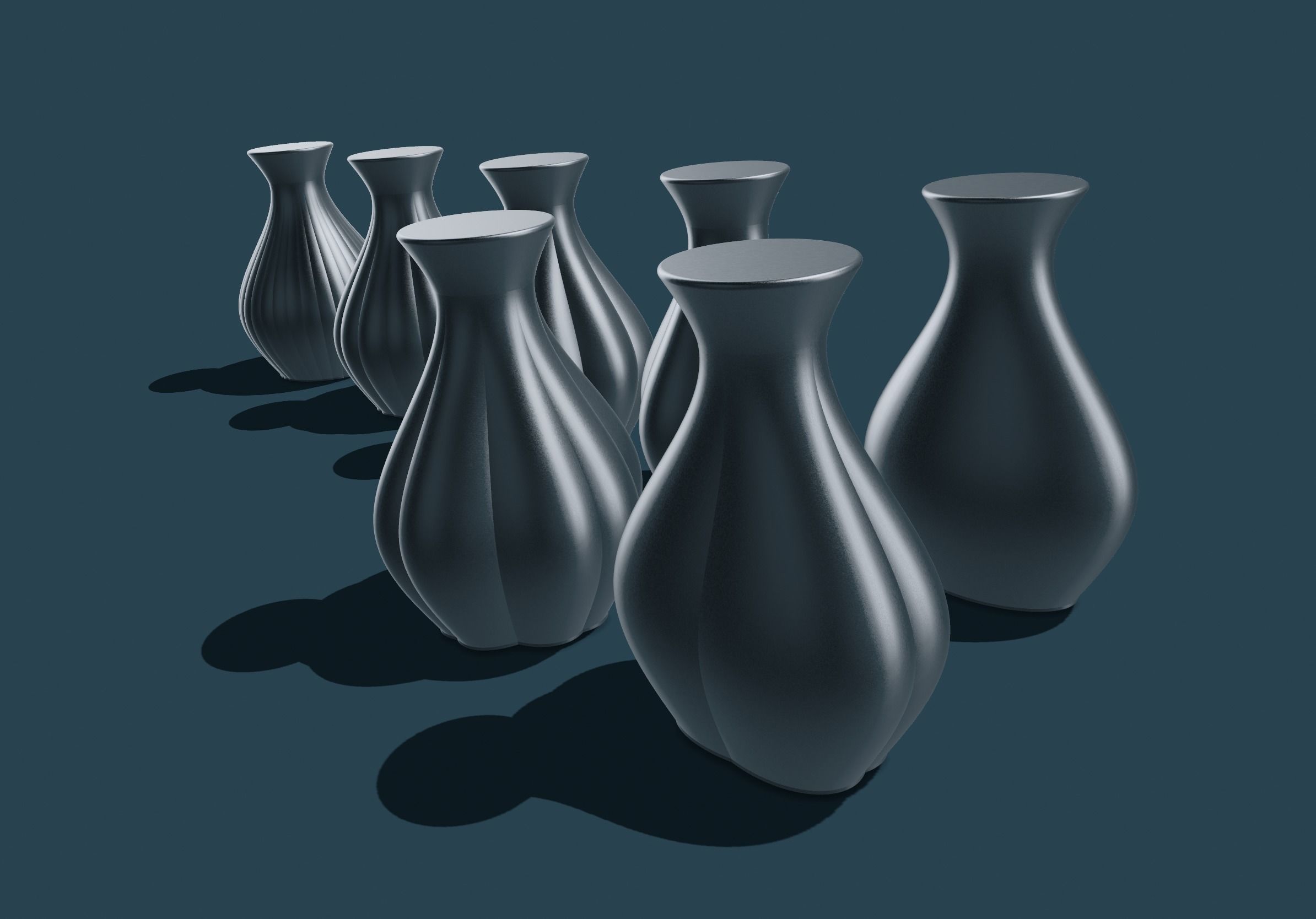 Vase Oval 3D model 3D printable | CGTrader