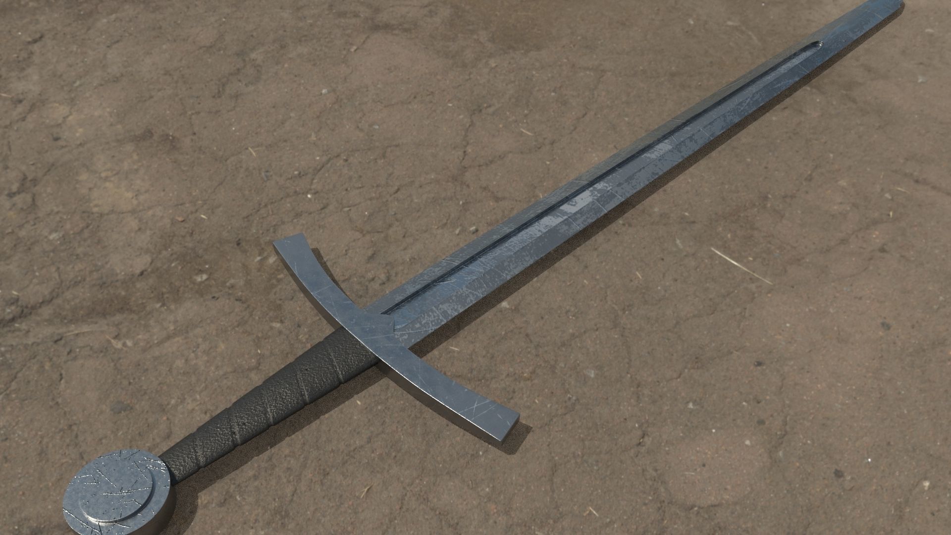 Medieval sword 3D model | CGTrader