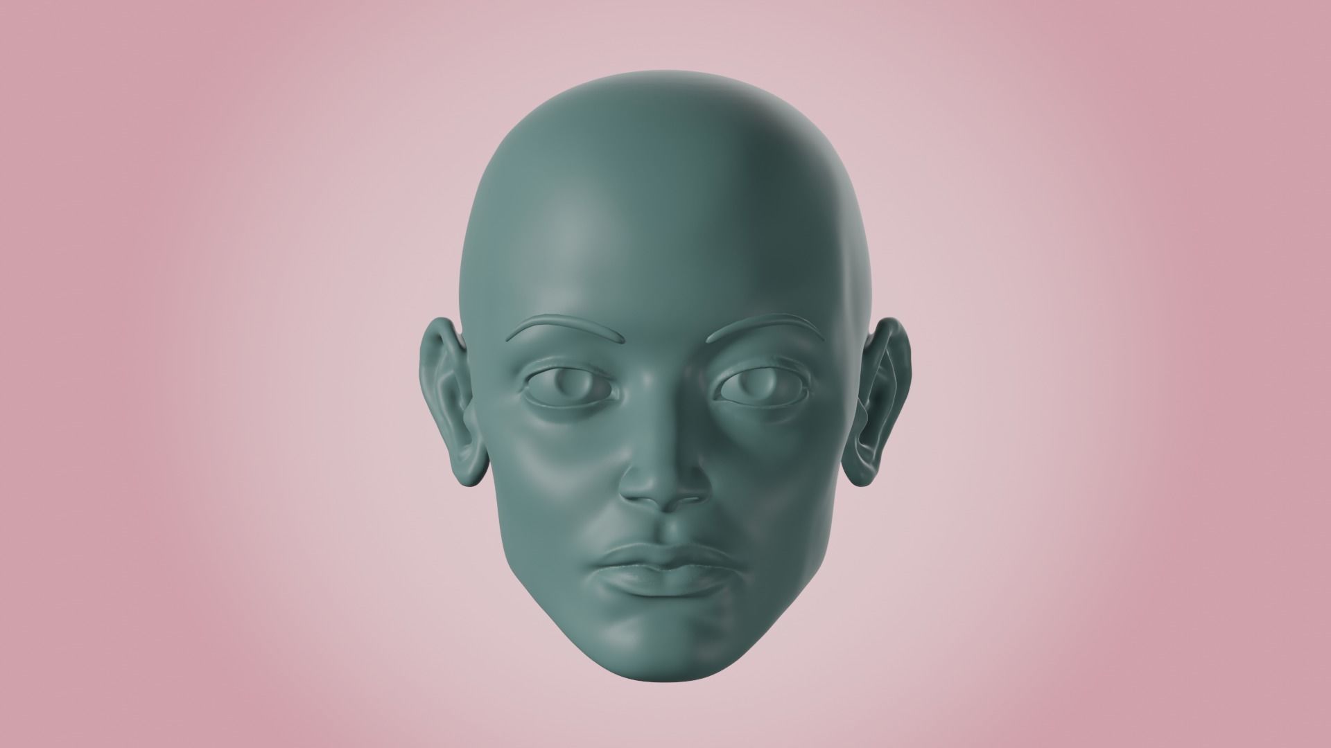 Female Head 01 - Human Face Anatomy Base Mesh 3D model | CGTrader