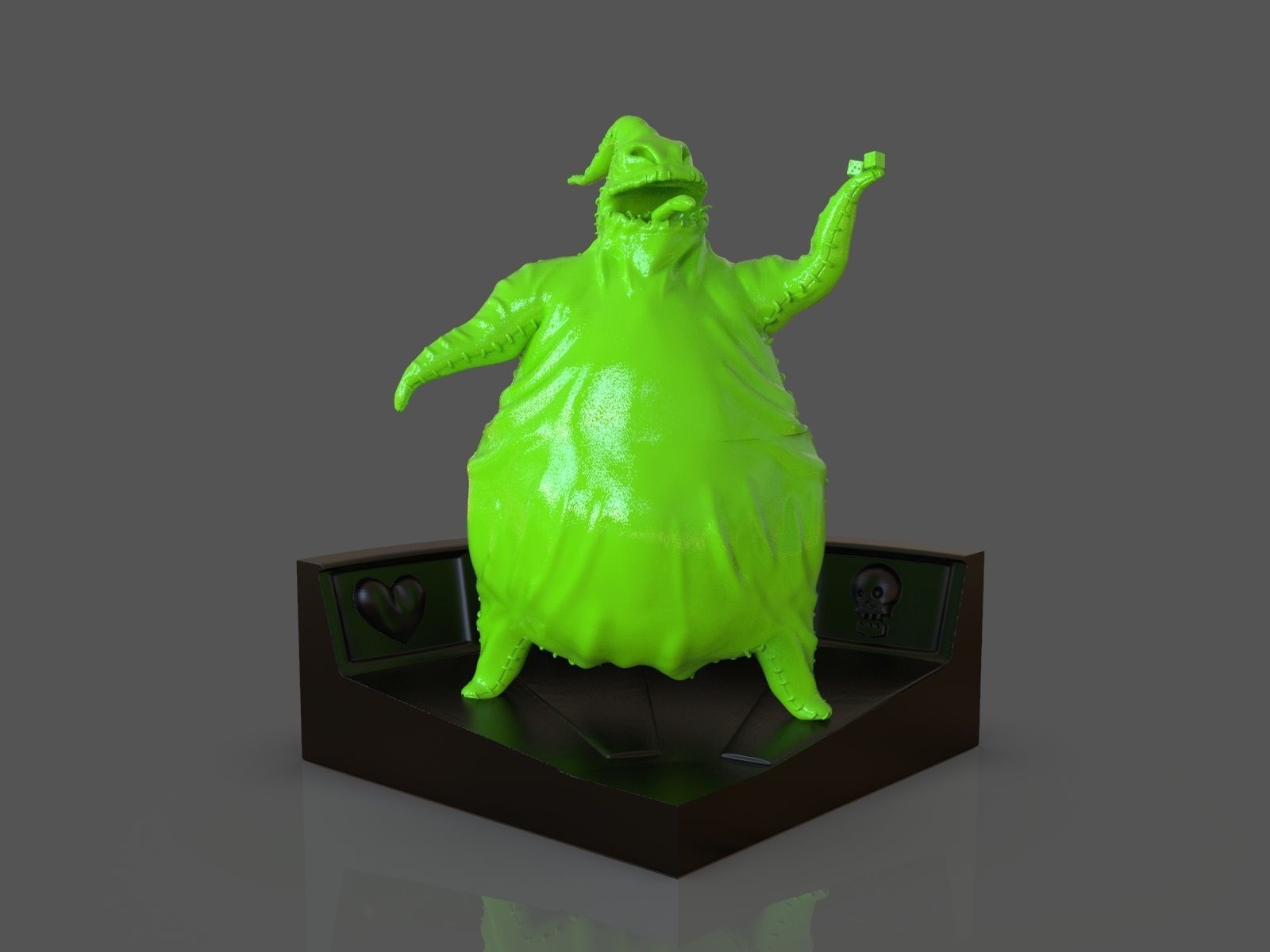 Oogie boogie sculpture 3D model 3D printable | CGTrader