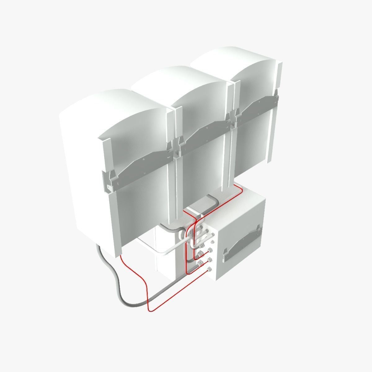SolarEdge SE100k Inverter with Synergy Unit 3D model | CGTrader