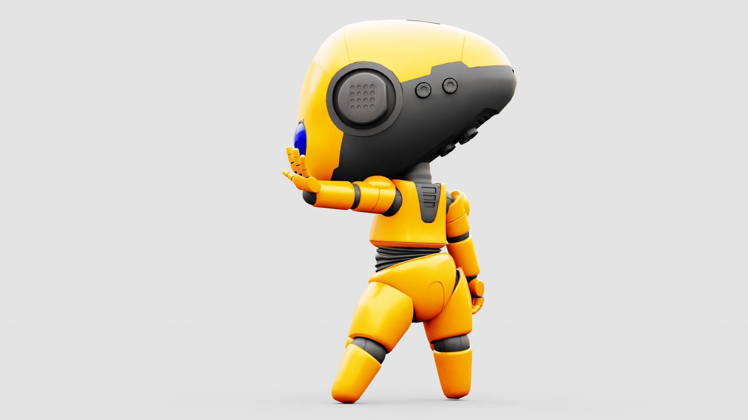 TOON BOT RIGGED CHARACTER 3D model rigged | CGTrader