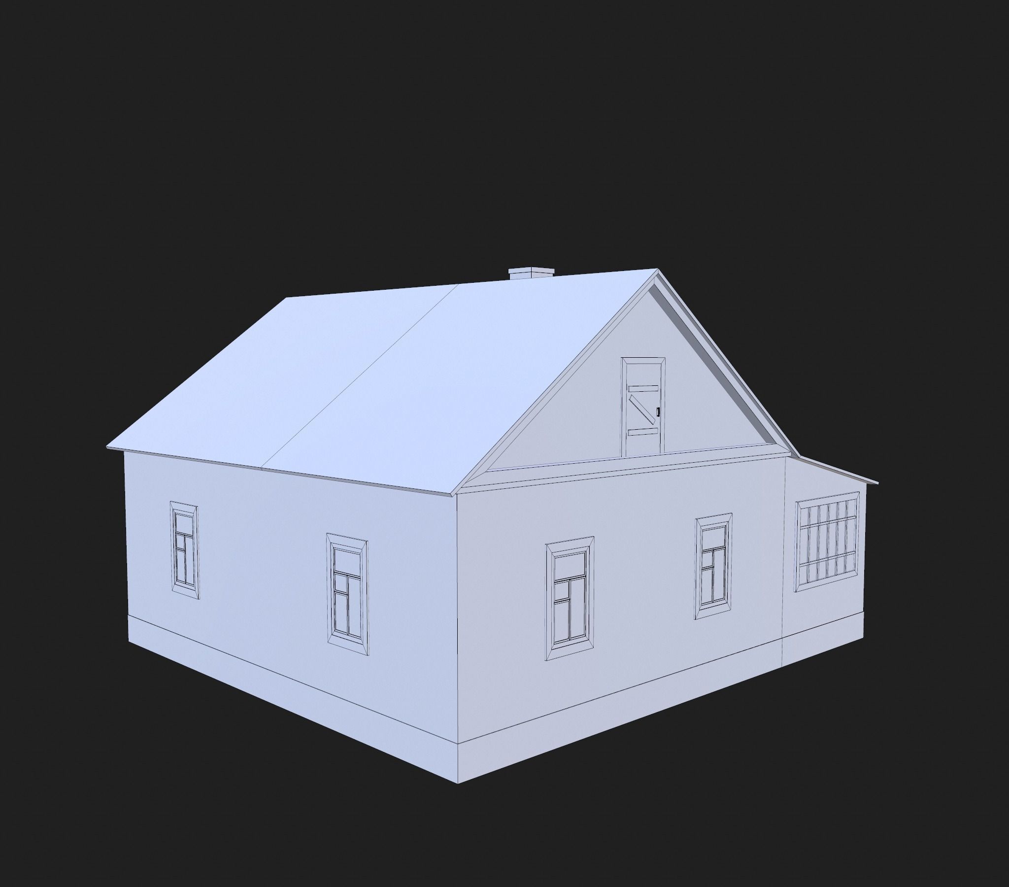 Village building II 3D model | CGTrader