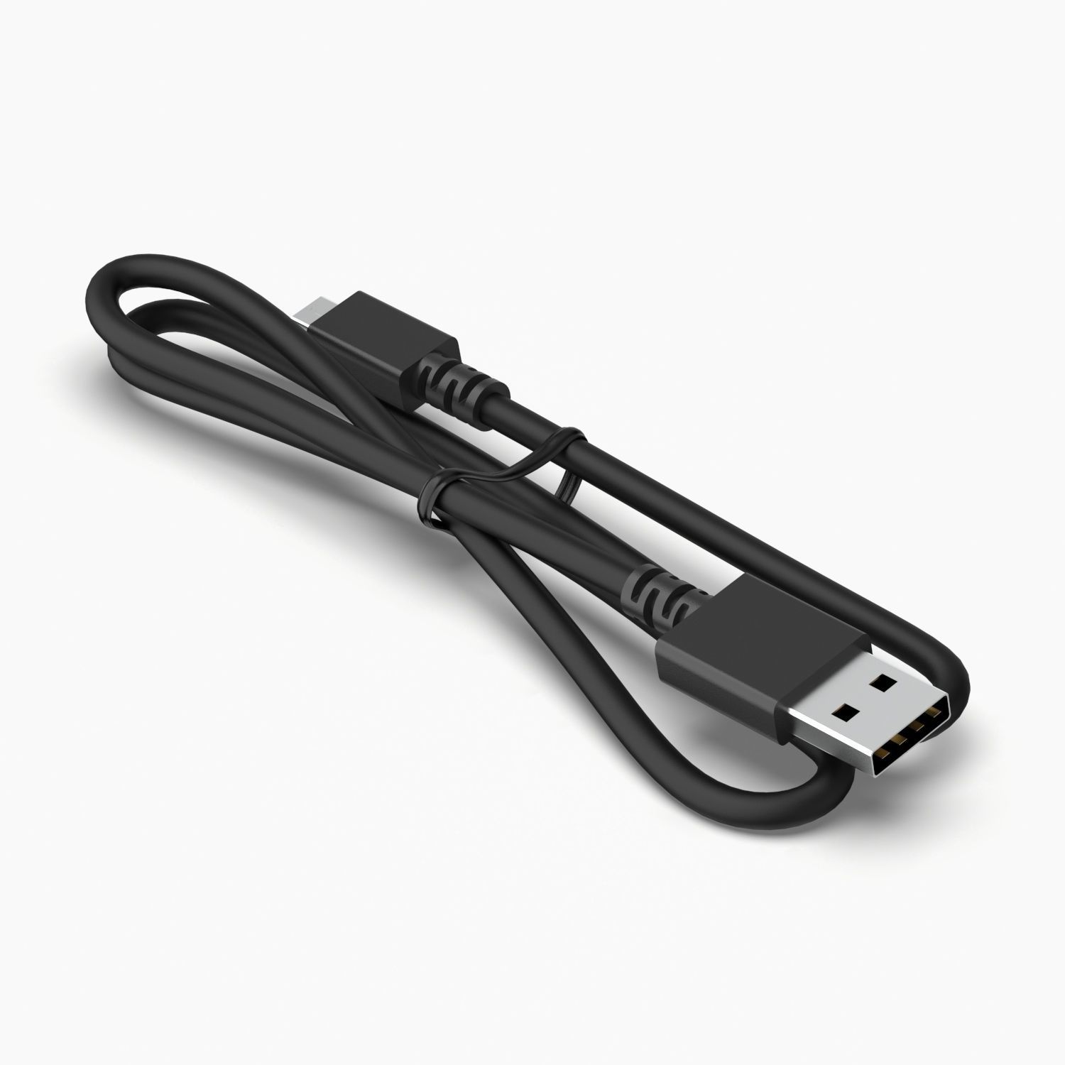 Micro USB Cable 3D model | CGTrader
