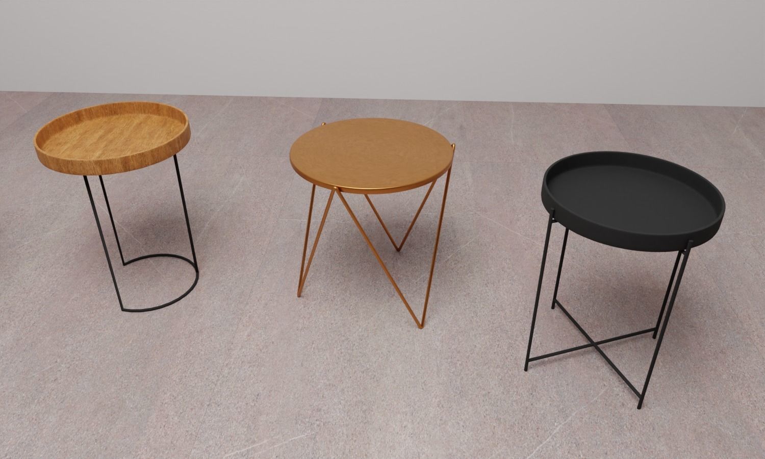 Furniture - 10 Side Tables Pack free 3D model | CGTrader