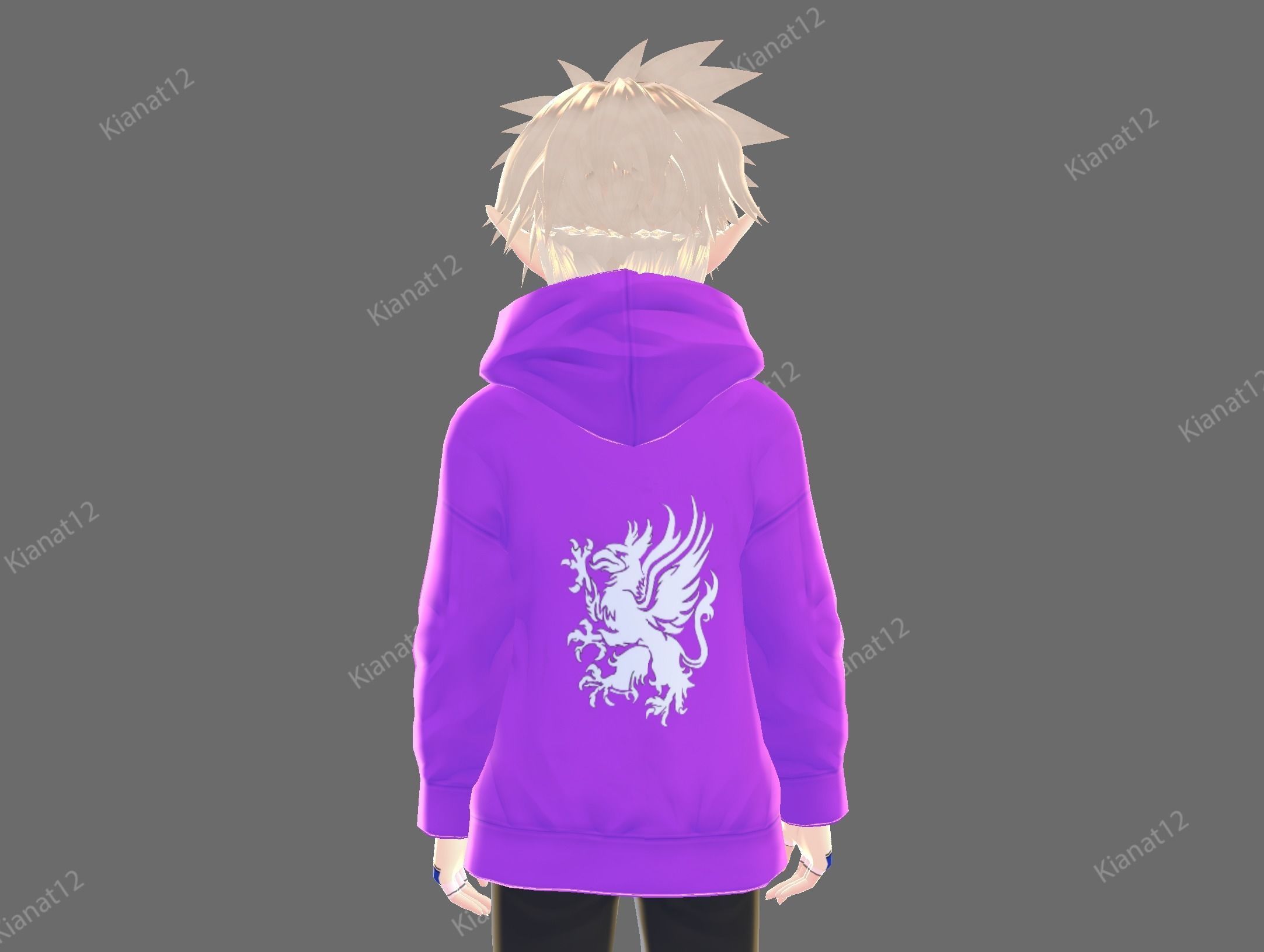 3D model 3d low poly male avatar for vrchat and for vtubing VR / AR ...