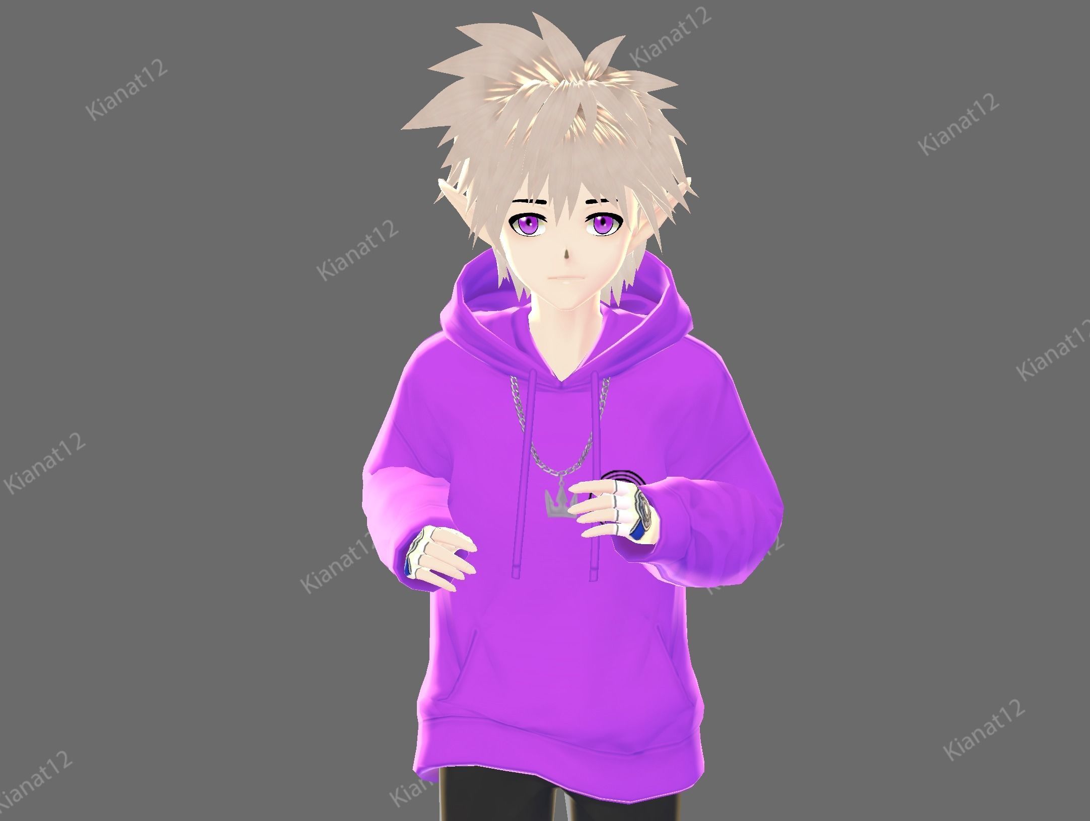 3D model 3d low poly male avatar for vrchat and for vtubing VR / AR ...