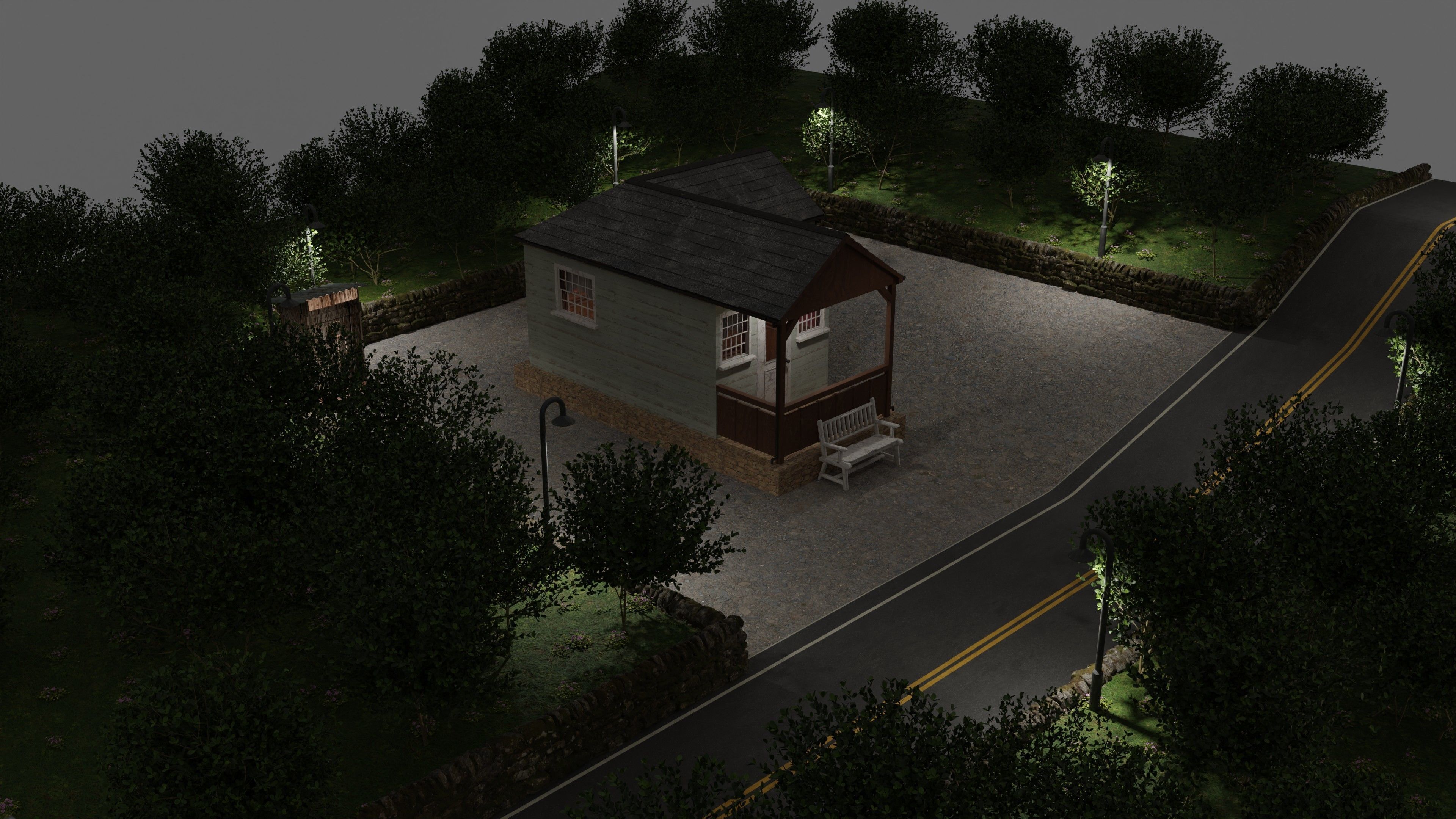 Cabin In The Woods 3D model | CGTrader