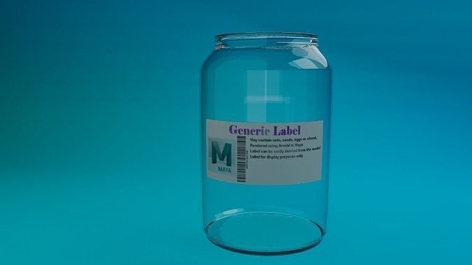 Glass Jar 3D model | CGTrader