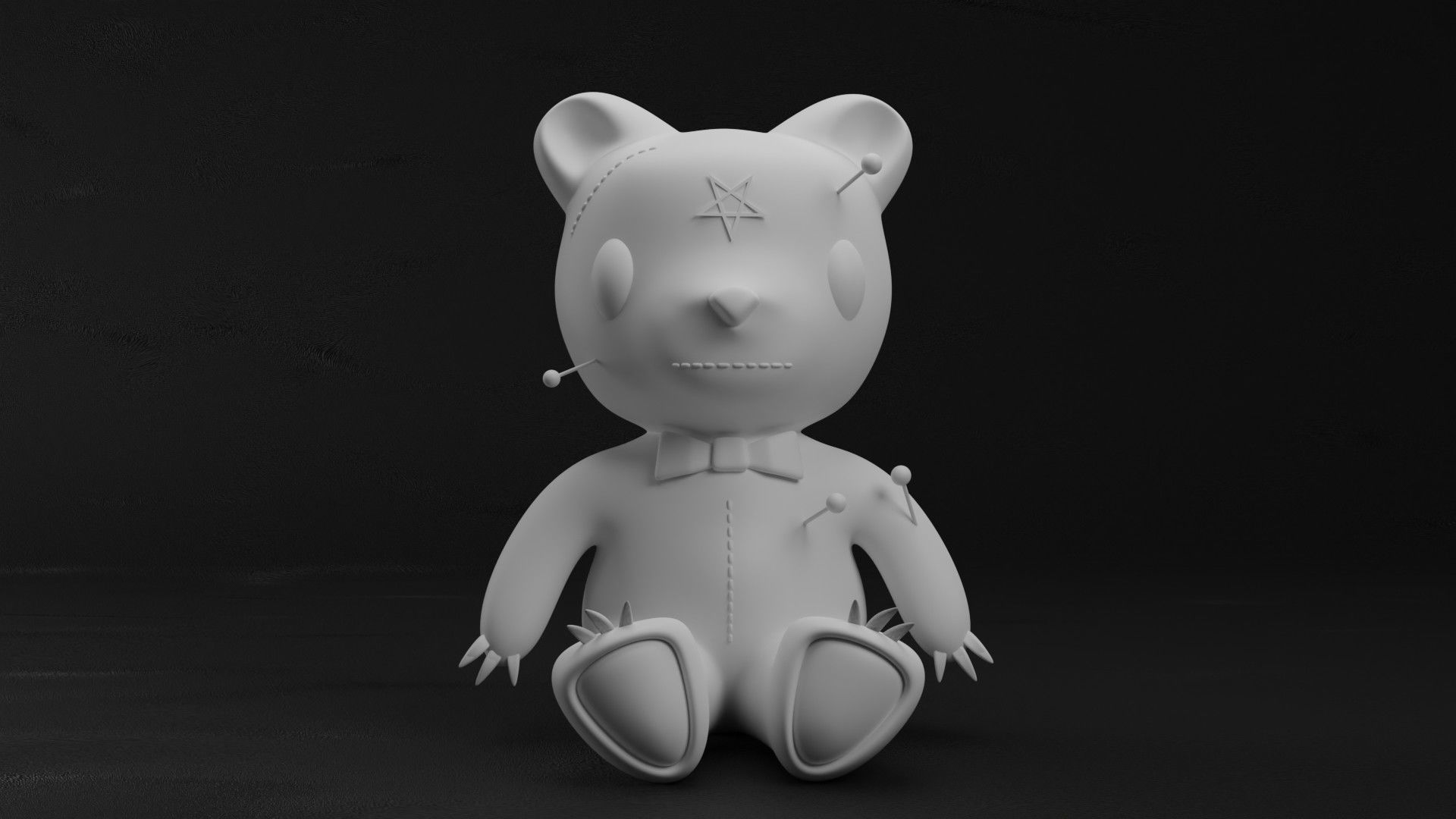 Demon Teddy Bear 3D model | CGTrader