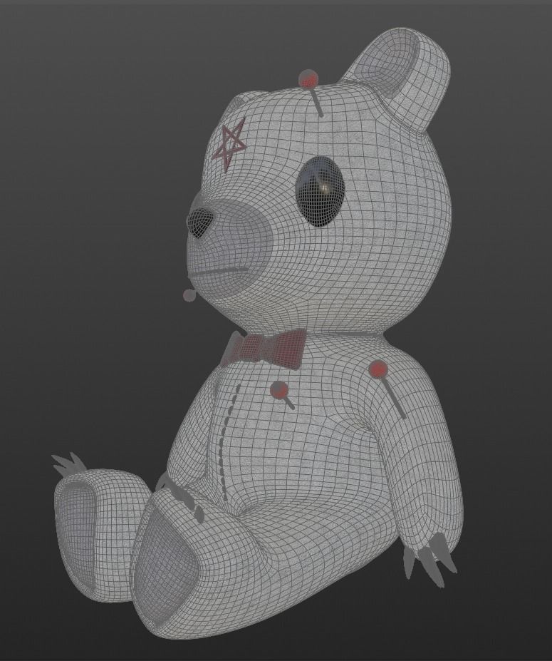Demon Teddy Bear 3D model | CGTrader