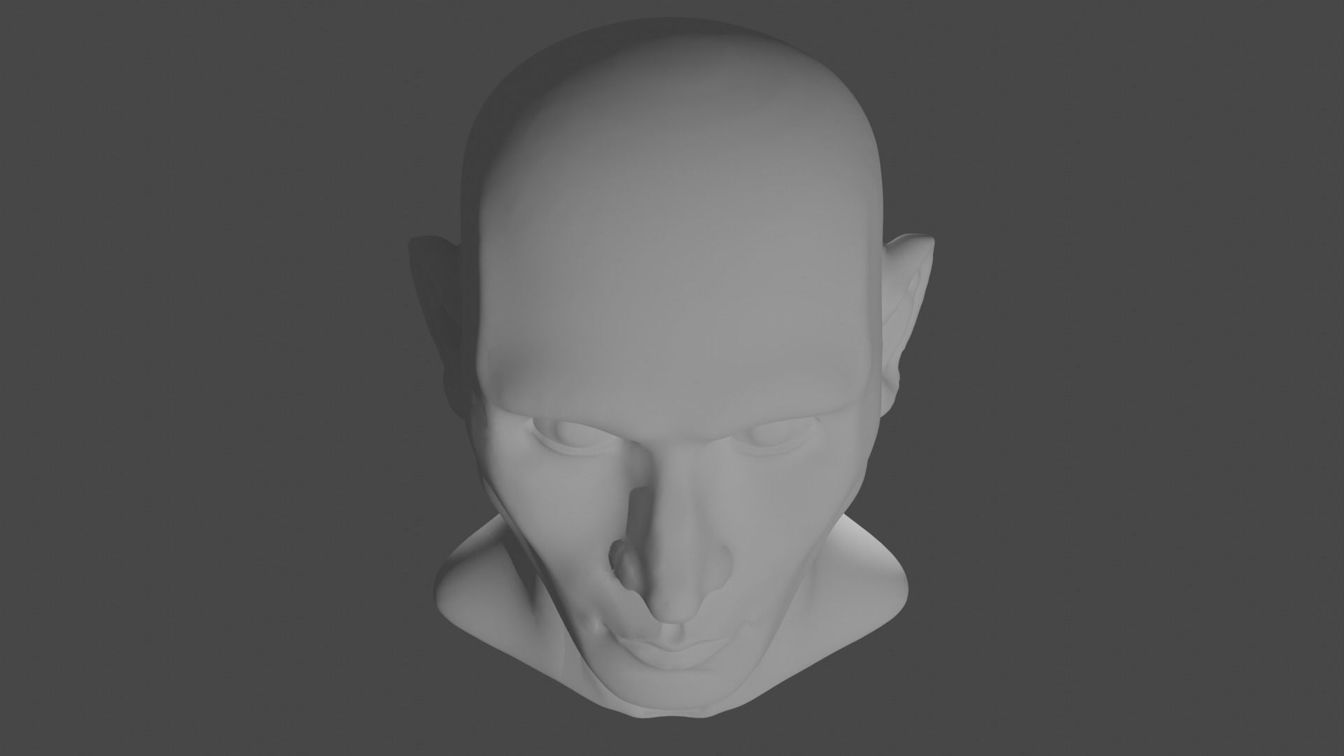 basic male face 3D model | CGTrader