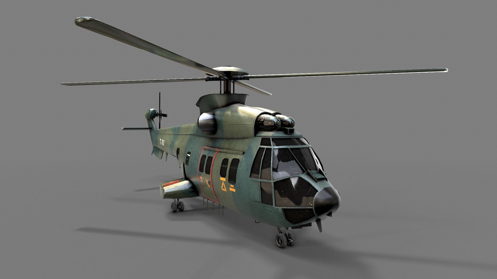 Army Green Chopper 3D model | CGTrader