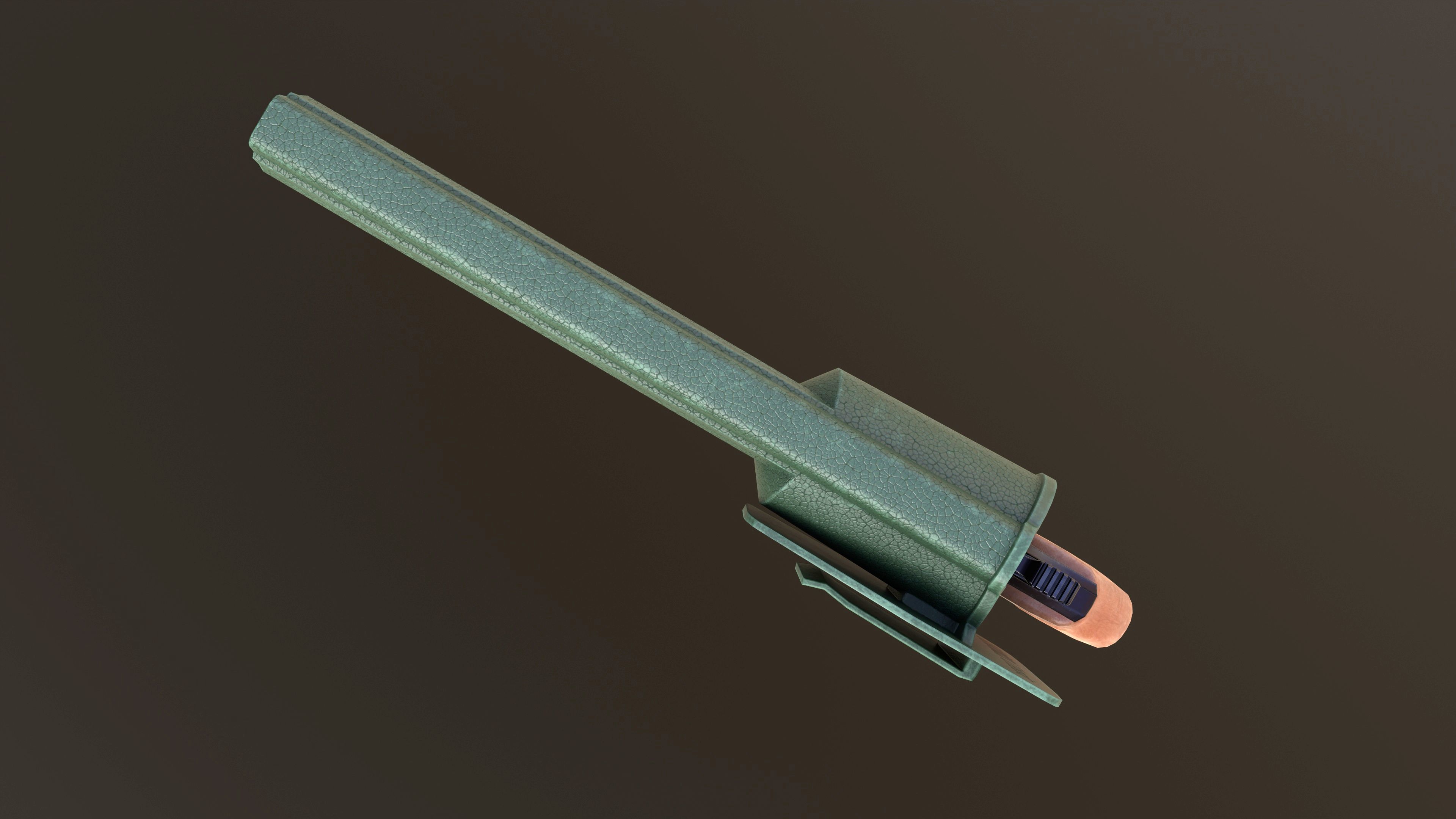 3D model Rook Classic Revolver Bluing with Bandolier and Speedloader VR ...