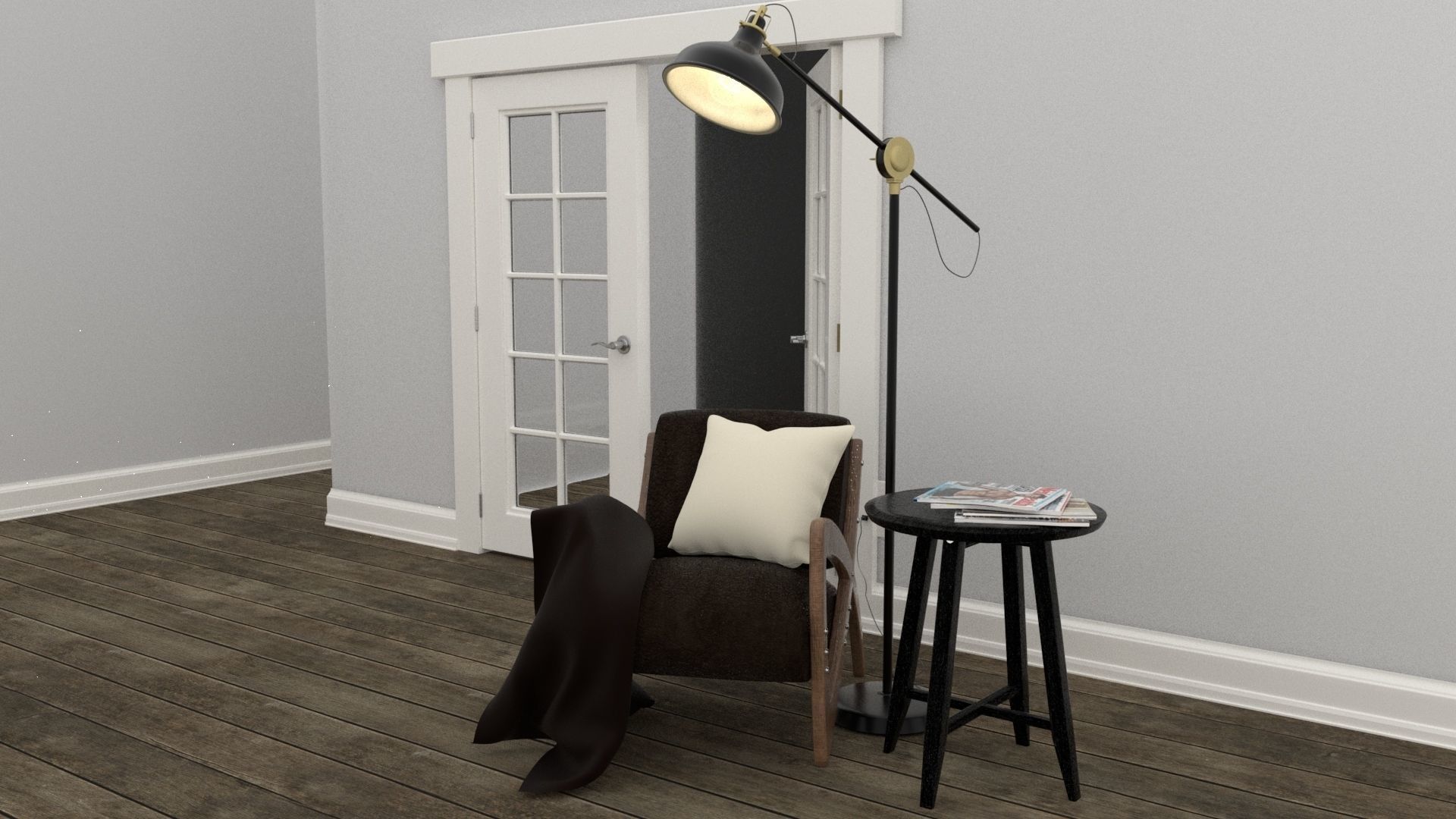 Side Table Card Table Coffee Table 3D model | CGTrader