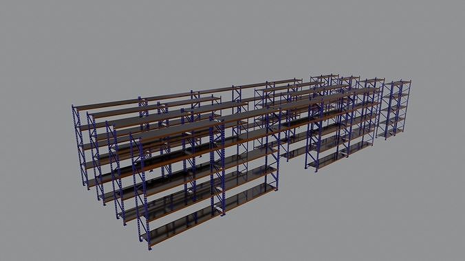 3D model Industrial Rack VR / AR / low-poly | CGTrader
