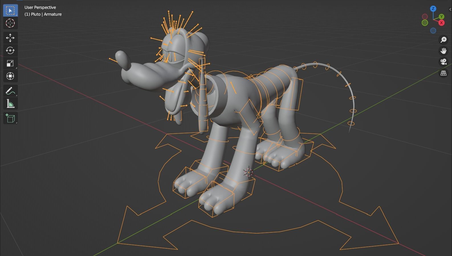 Pluto the Dog rigged 3D model rigged | CGTrader
