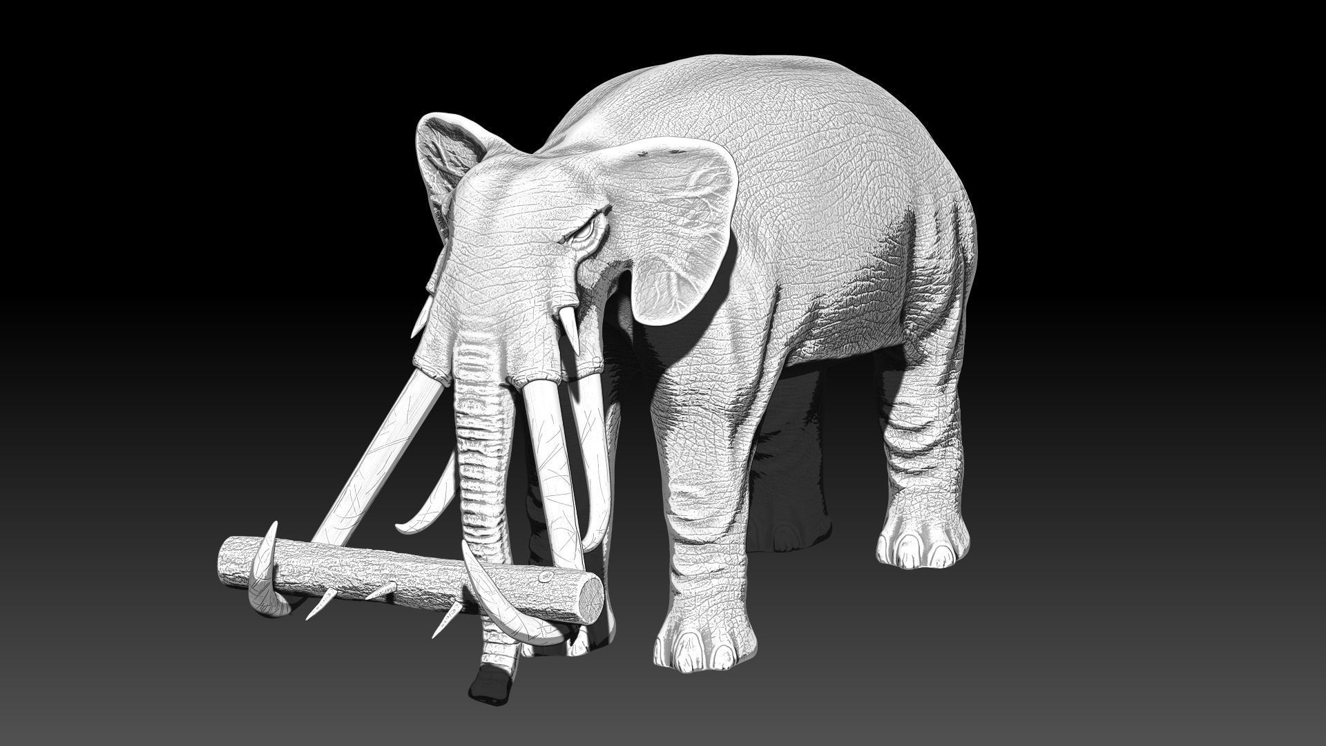 War elephants 3D model | CGTrader