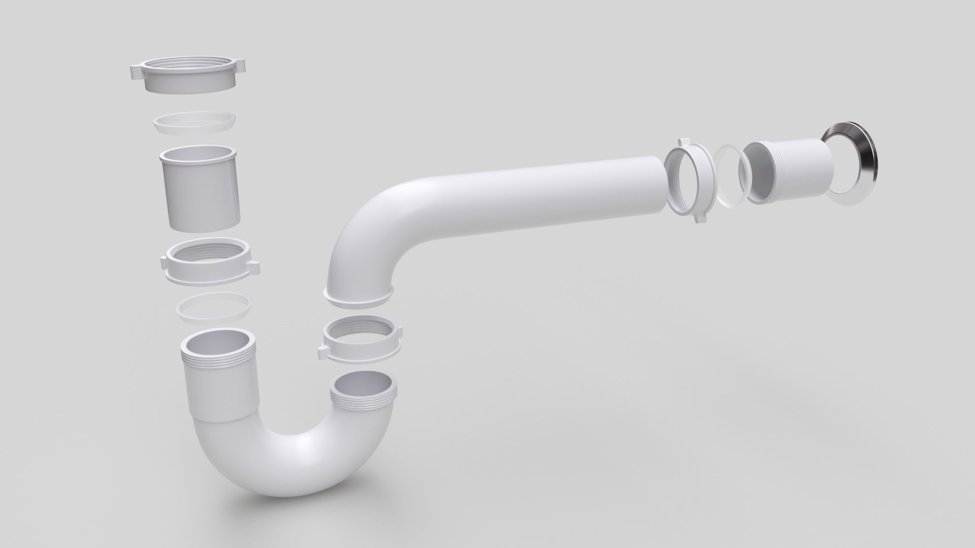 P-Trap 3D model | CGTrader