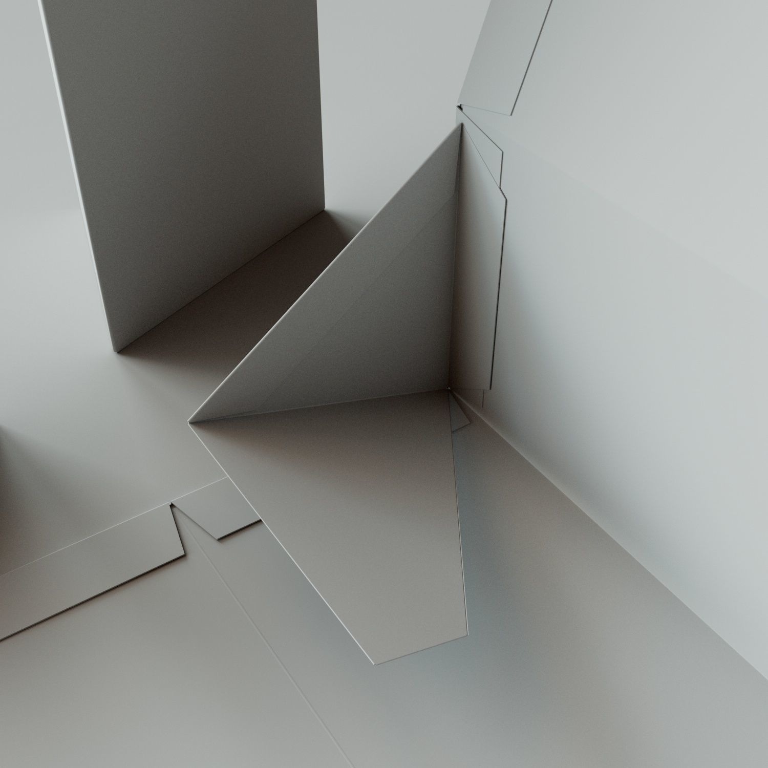 COLLAPSIBLE RIGED TRIANGLES BOX - Package 3D model 3D model | CGTrader