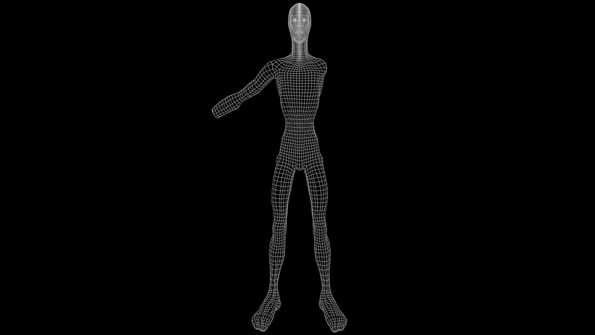 3D model Thin Zombie With Axe VR / AR / low-poly | CGTrader