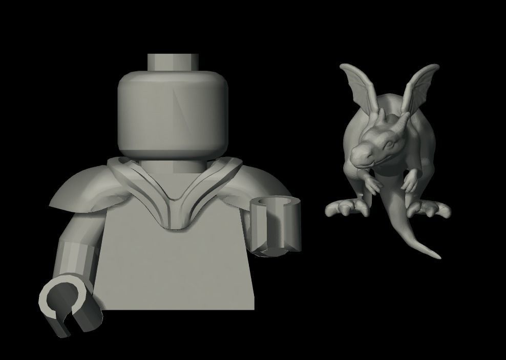 LOCKHEED Pet Of Kitty Pryde LEGO MINIFIGURE COMPATIBLE 3D model 3D ...