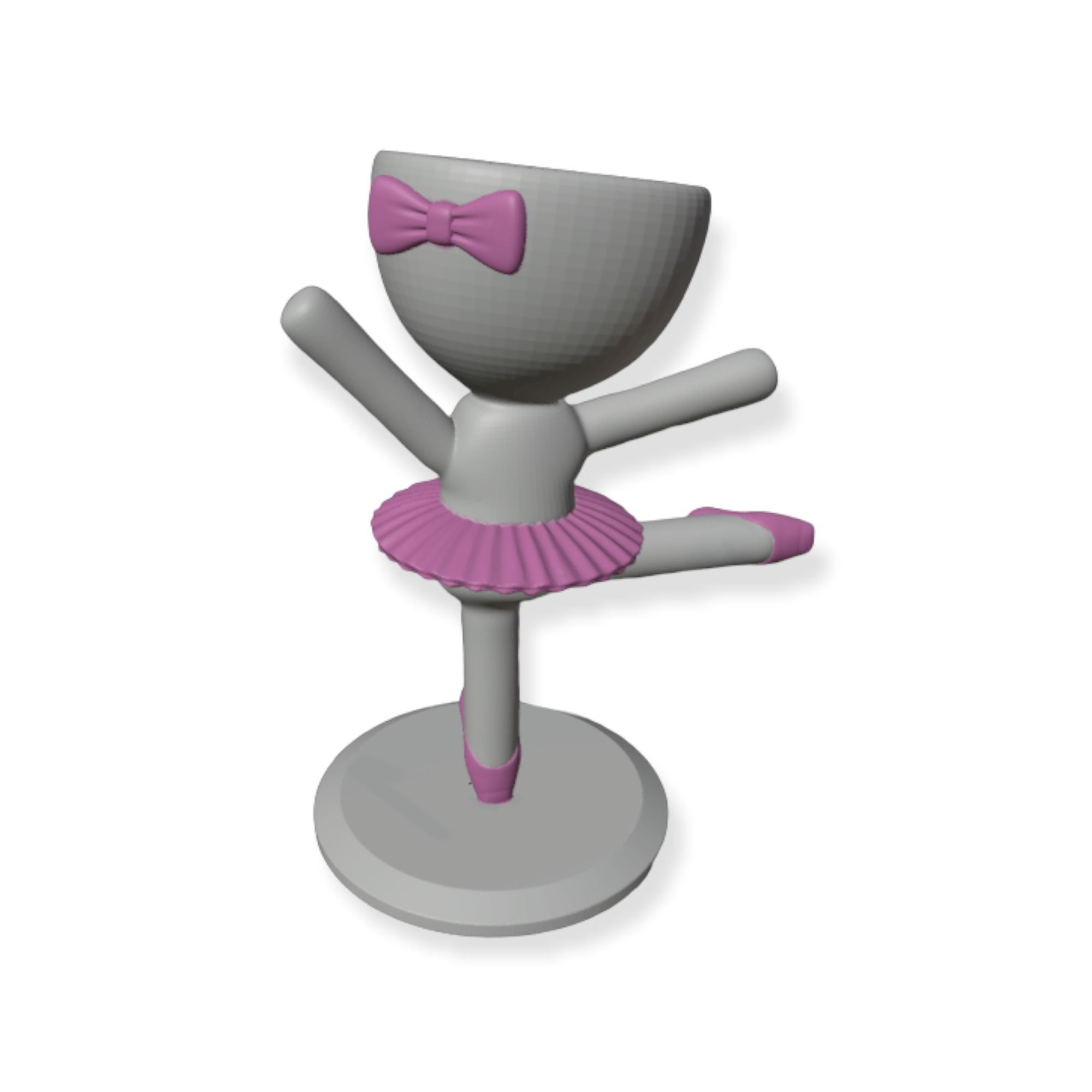 ROBERT PLANT POT BALLET DANCER GIRL 3D model 3D printable | CGTrader