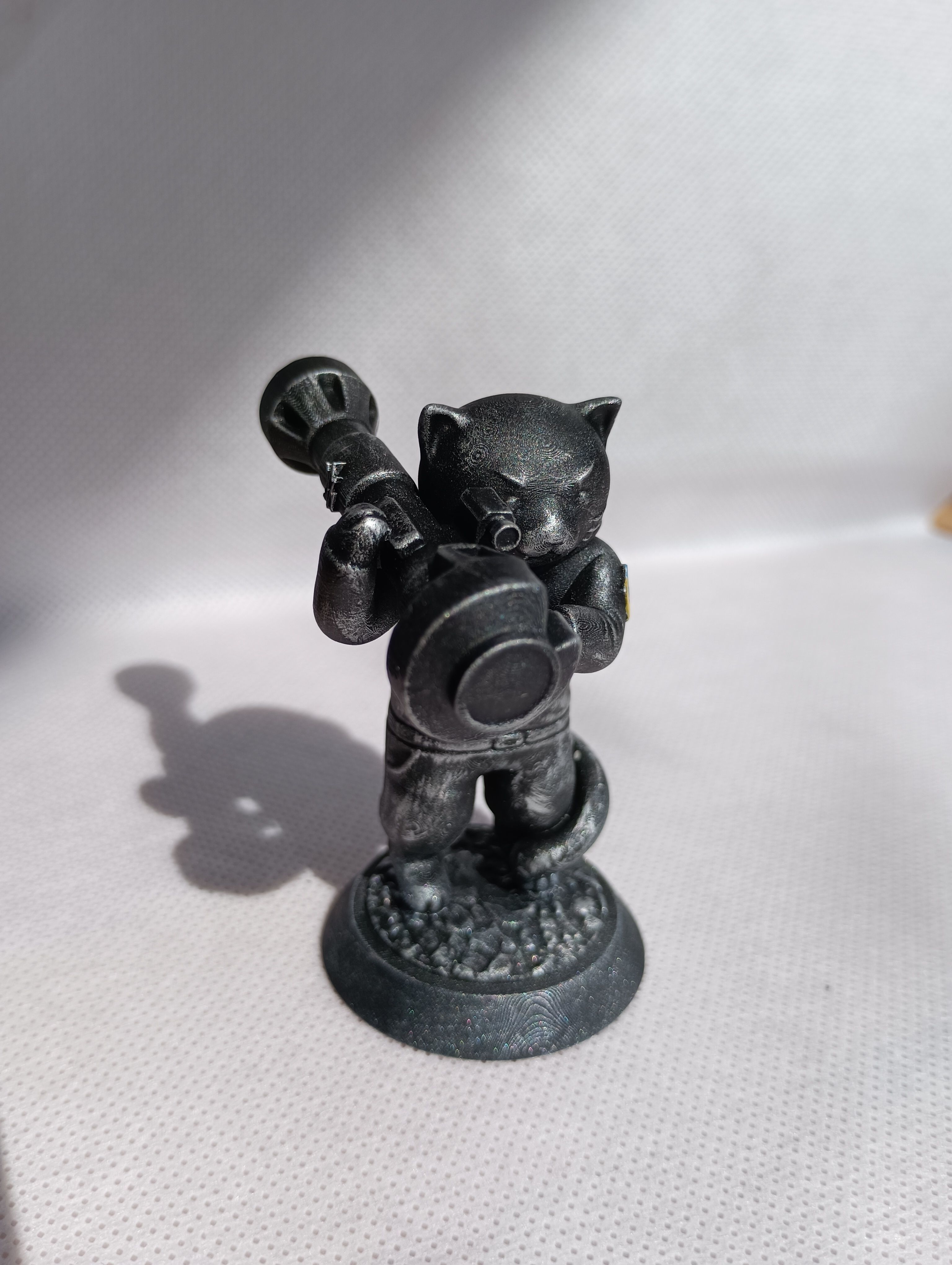 Ukrainian War Cat with NLAW Rocket Launcher ZSU 3D model 3D printable ...