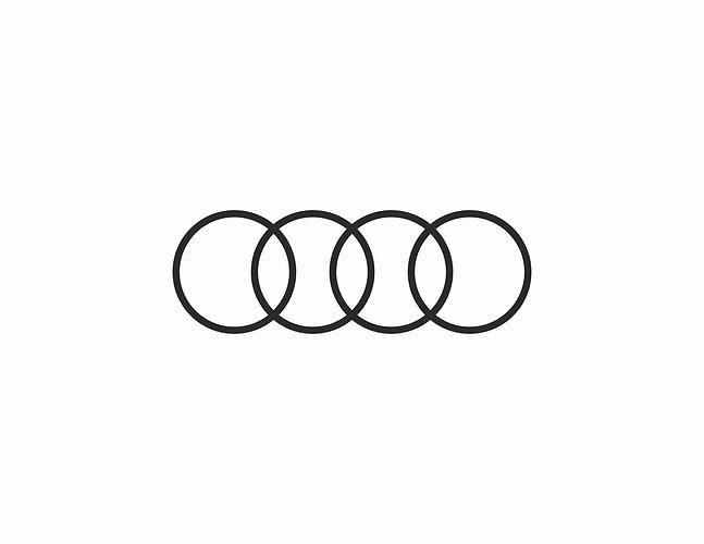 audi logo free 3D model | CGTrader