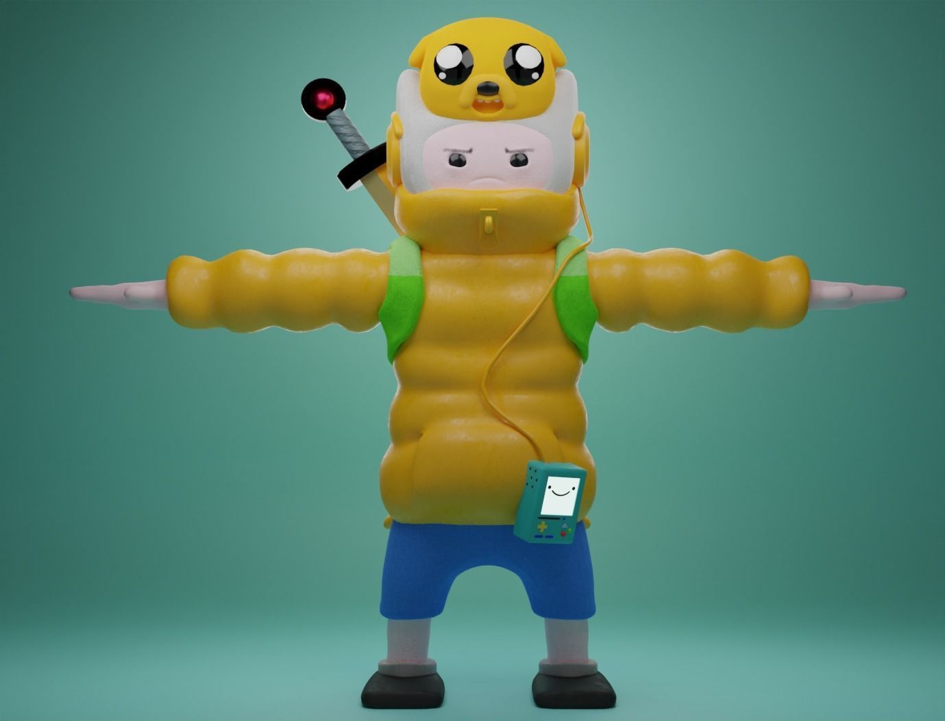 3D model Puff jake n lil finn VR / AR / low-poly | CGTrader